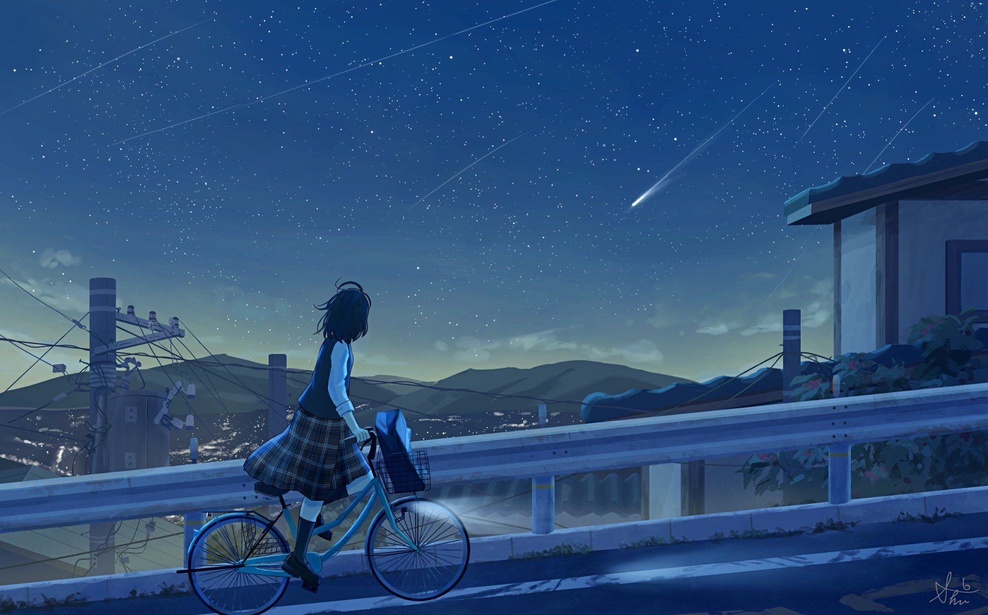 Anime Bicycle Wallpapers - Top Free Anime Bicycle Backgrounds ...