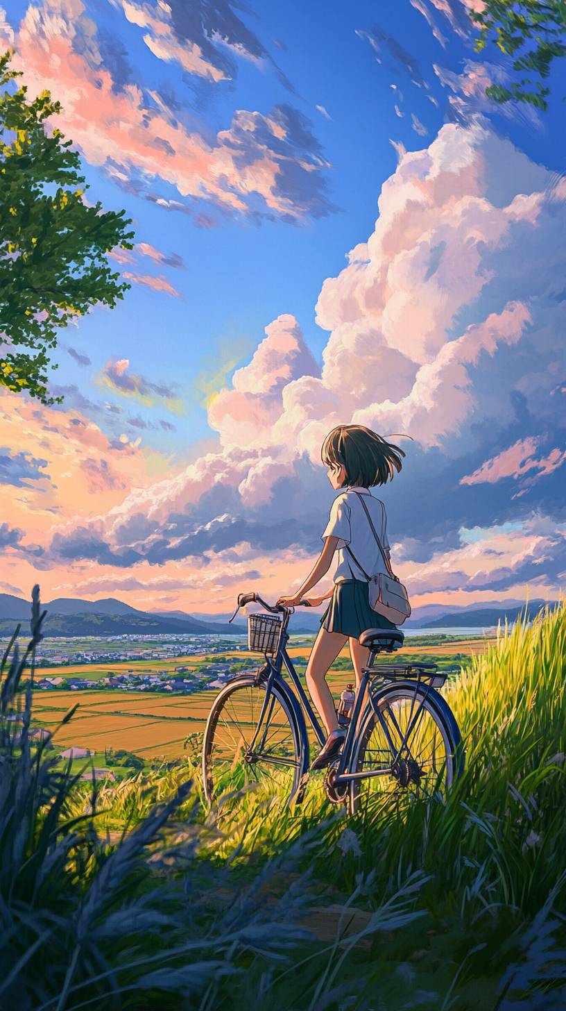 Anime Bicycle Wallpapers - Top Free Anime Bicycle Backgrounds ...