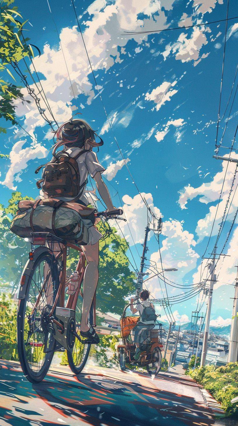 Anime Bicycle Wallpapers - Top Free Anime Bicycle Backgrounds ...