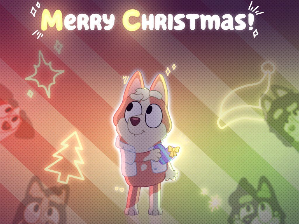 Bluey Christmas Wallpapers - Top Free Bluey Christmas Backgrounds ...