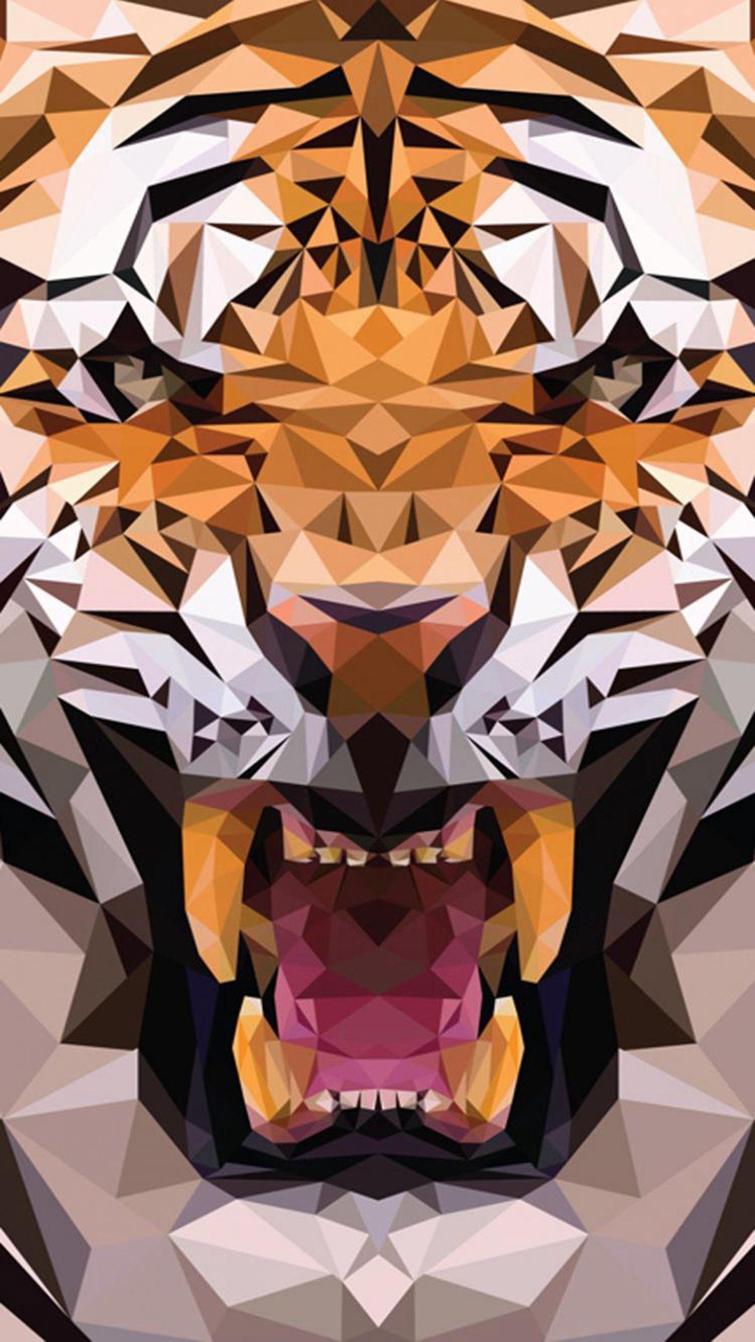 Polygon Tiger Wallpapers - Top Free Polygon Tiger Backgrounds ...