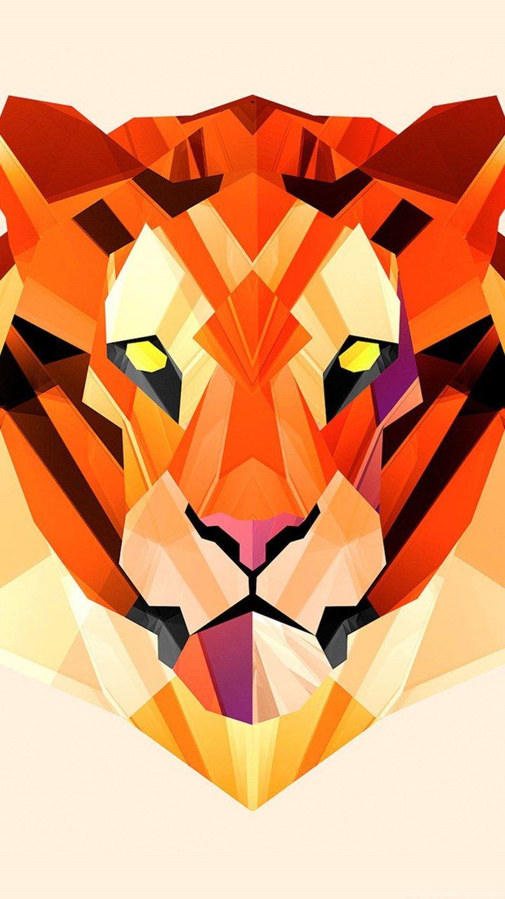 Polygon Tiger Wallpapers - Top Free Polygon Tiger Backgrounds ...