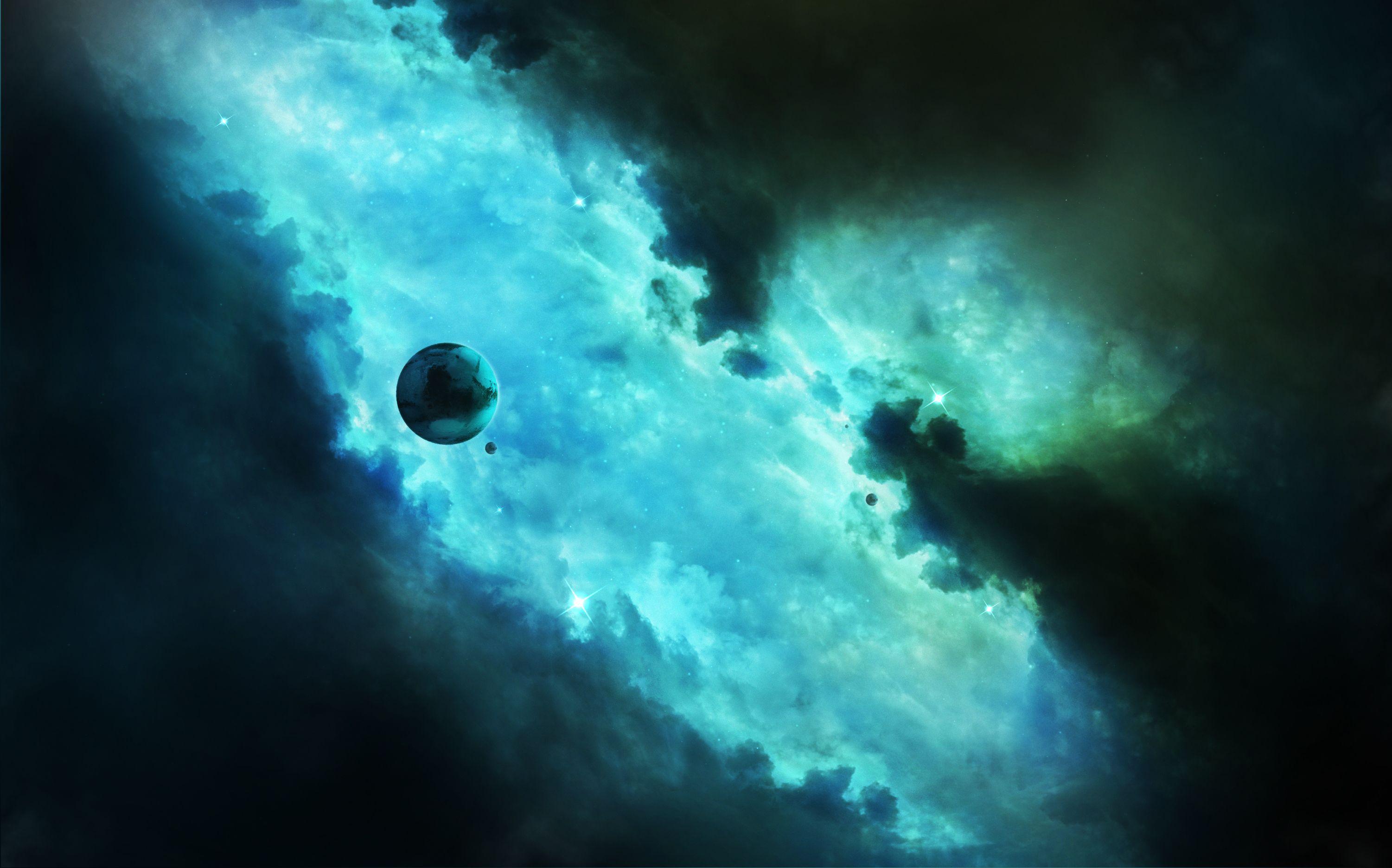 Blue Outer Space Wallpapers - Top Free Blue Outer Space Backgrounds ...