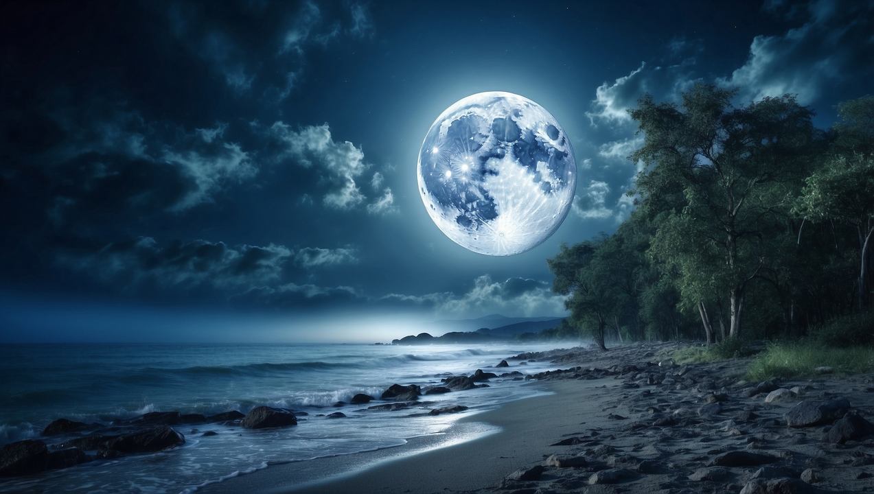 Moon and Ocean Wallpapers - Top Free Moon and Ocean Backgrounds ...