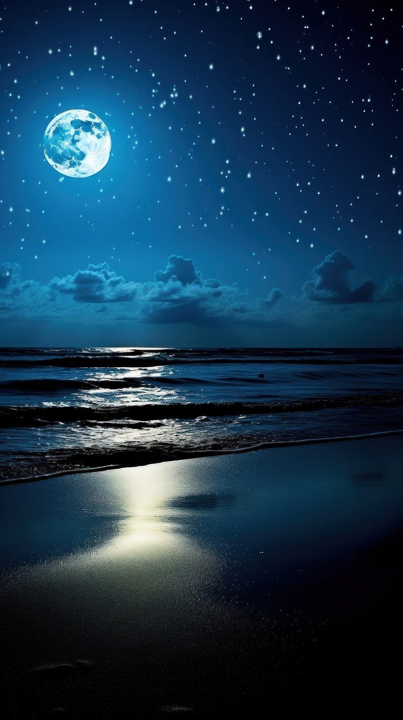 Moon and Ocean Wallpapers - Top Free Moon and Ocean Backgrounds ...