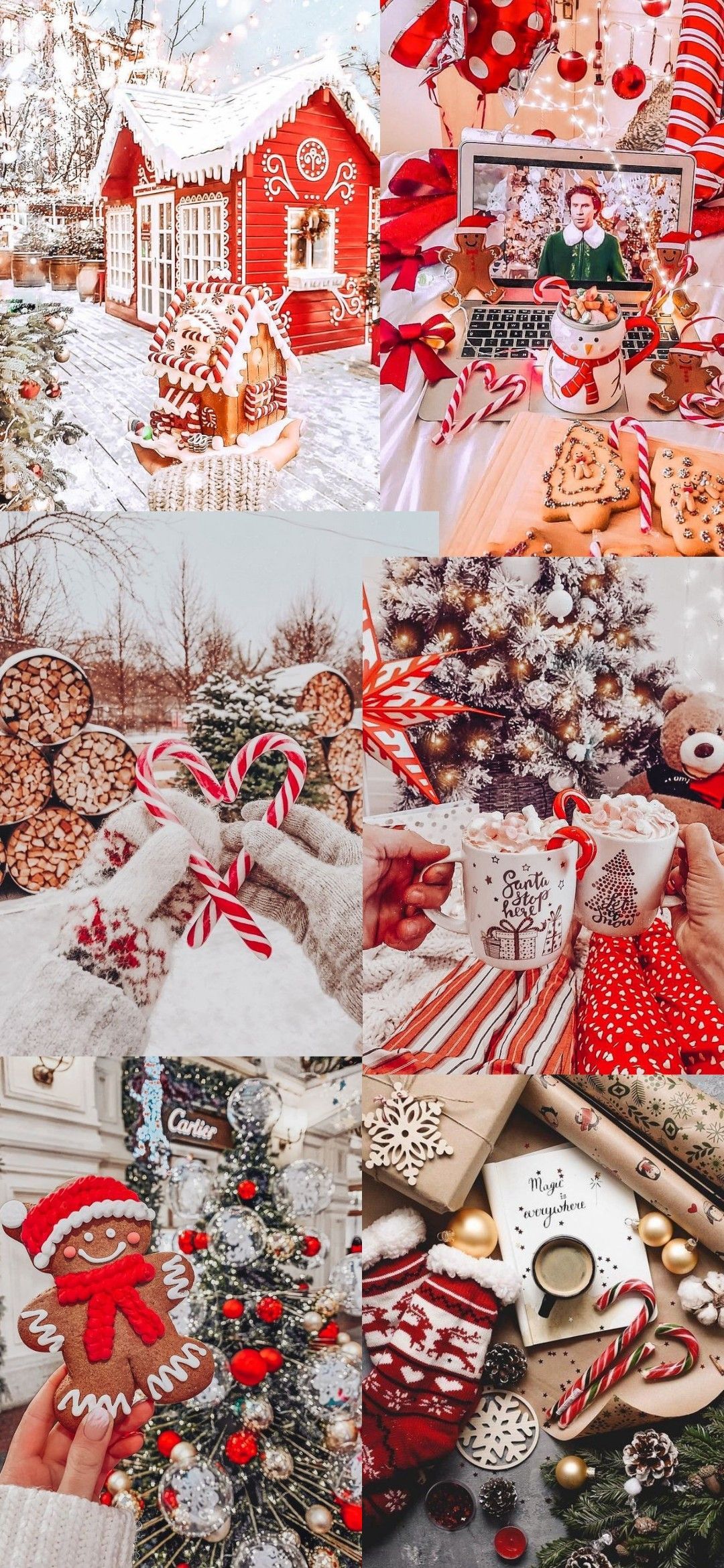 Preppy Christmas Collage Wallpapers - Top Free Preppy Christmas Collage ...