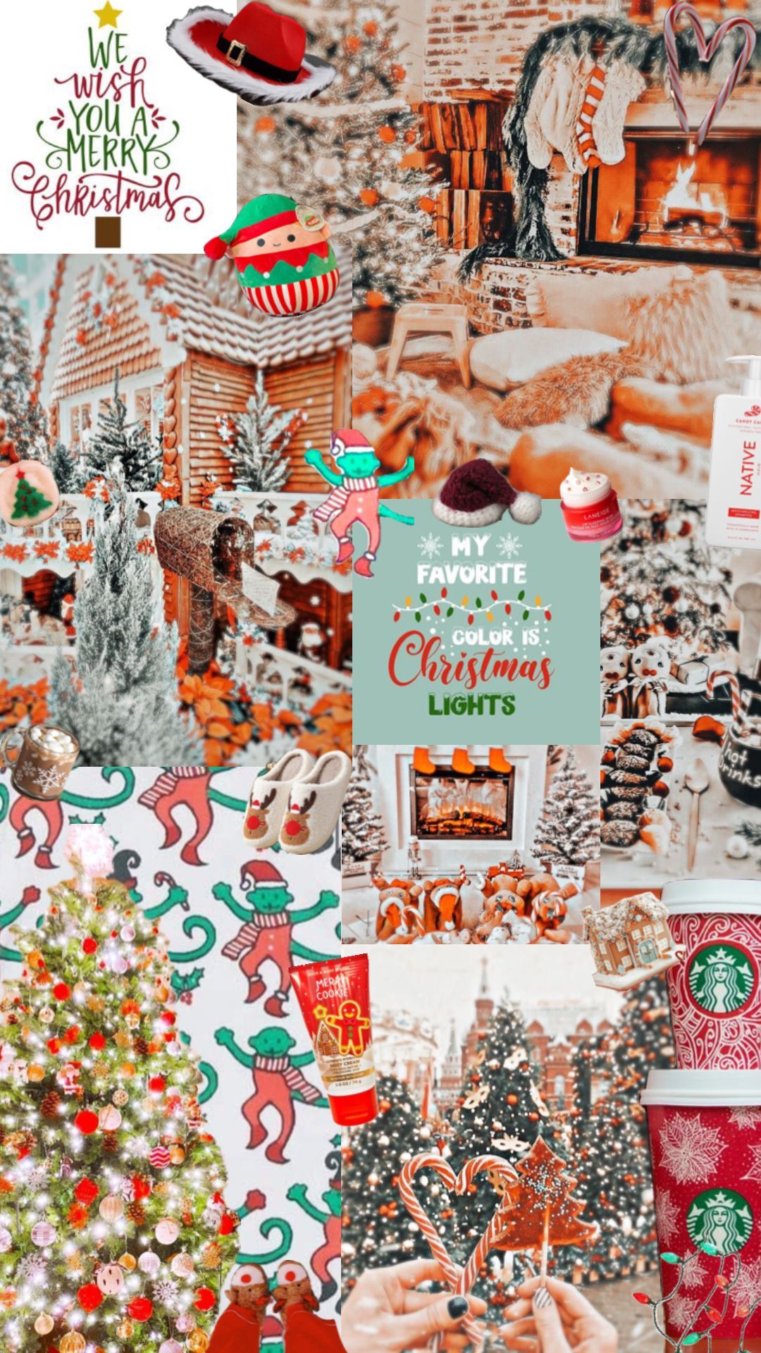 Preppy Christmas Collage Wallpapers - Top Free Preppy Christmas Collage ...