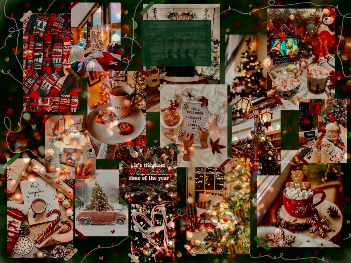 Preppy Christmas Collage Wallpapers - Top Free Preppy Christmas Collage ...