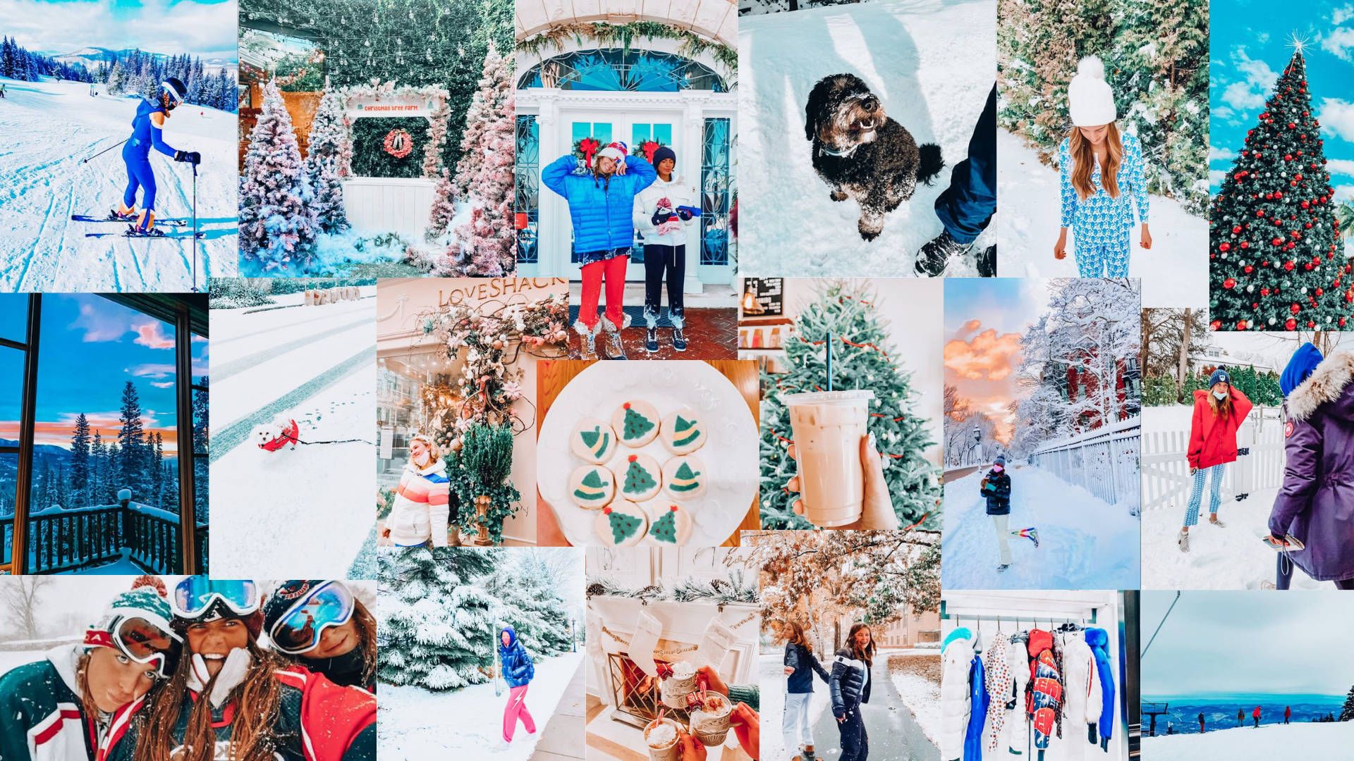 Preppy Christmas Collage Wallpapers - Top Free Preppy Christmas Collage ...
