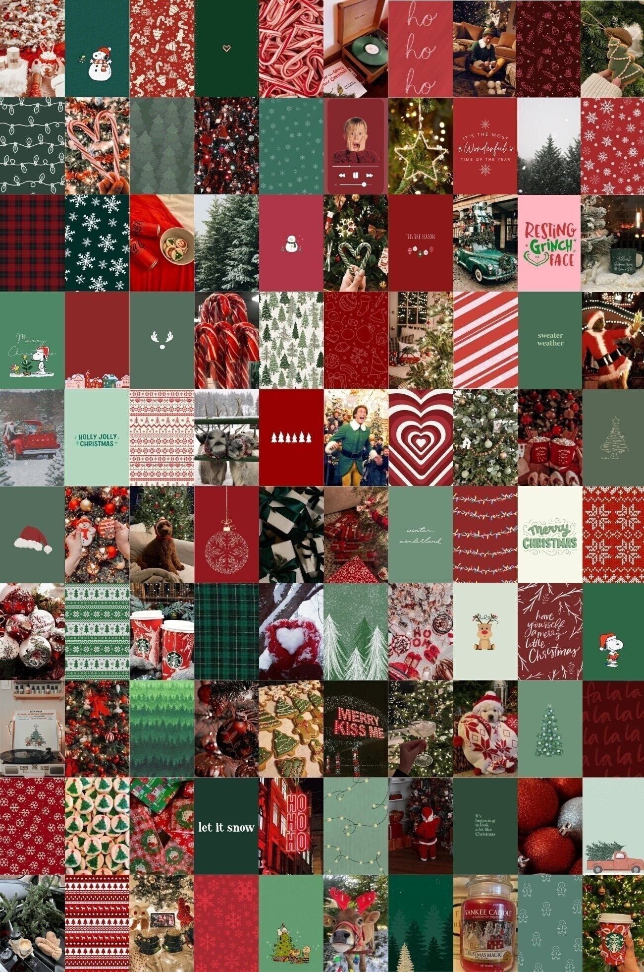 Preppy Christmas Collage Wallpapers - Top Free Preppy Christmas Collage ...