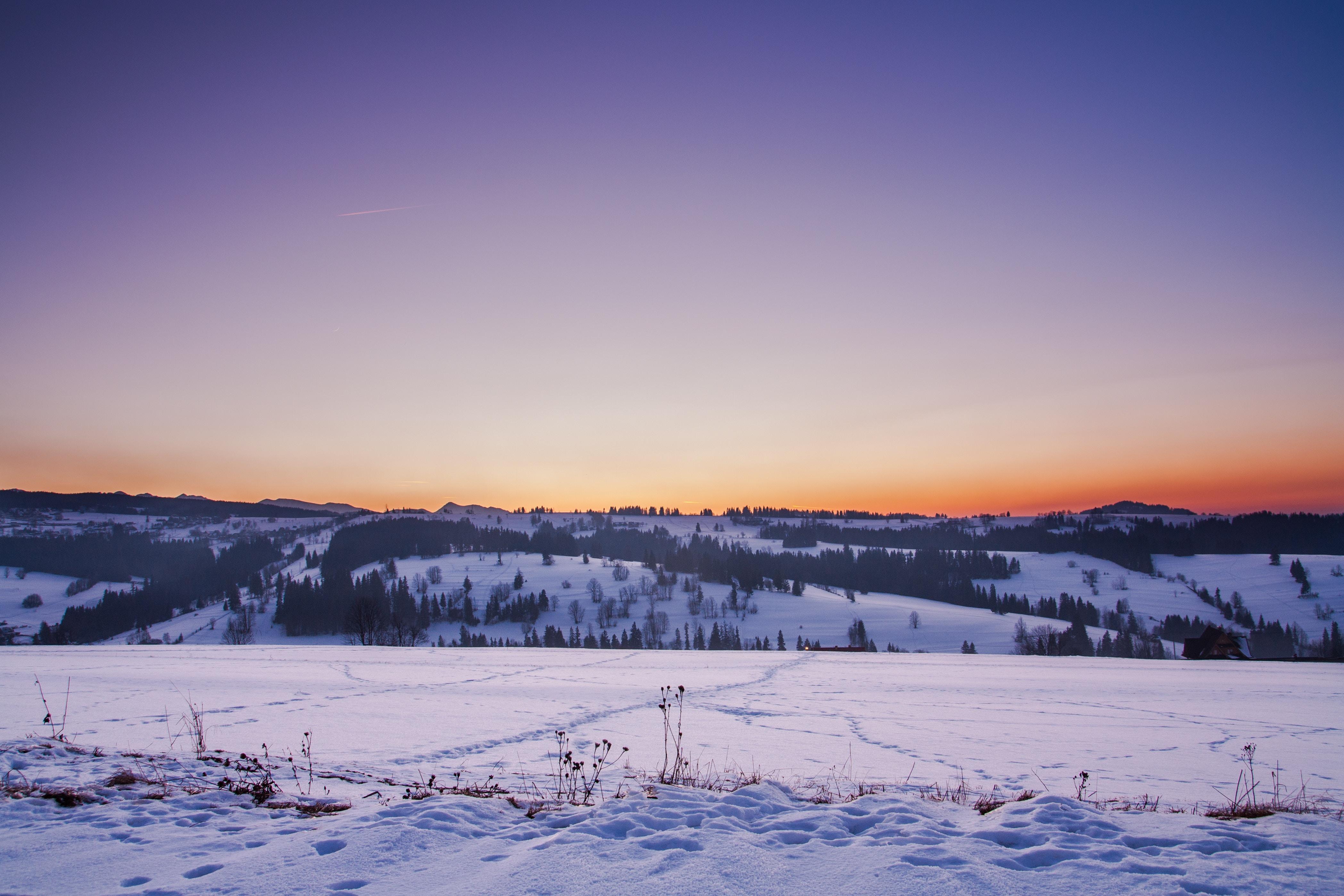Snow Sunset Wallpapers - Top Free Snow Sunset Backgrounds - WallpaperAccess