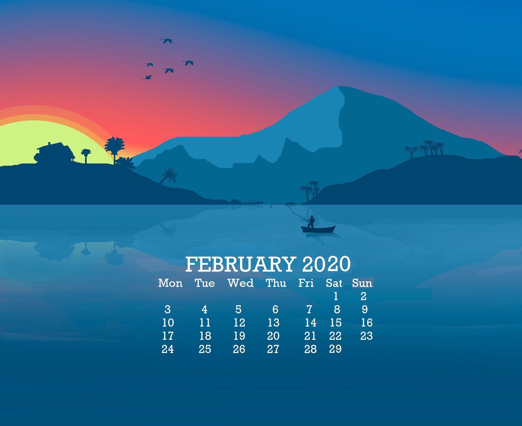 February 2020 Calendar Wallpapers - Top Free February 2020 Calendar ...