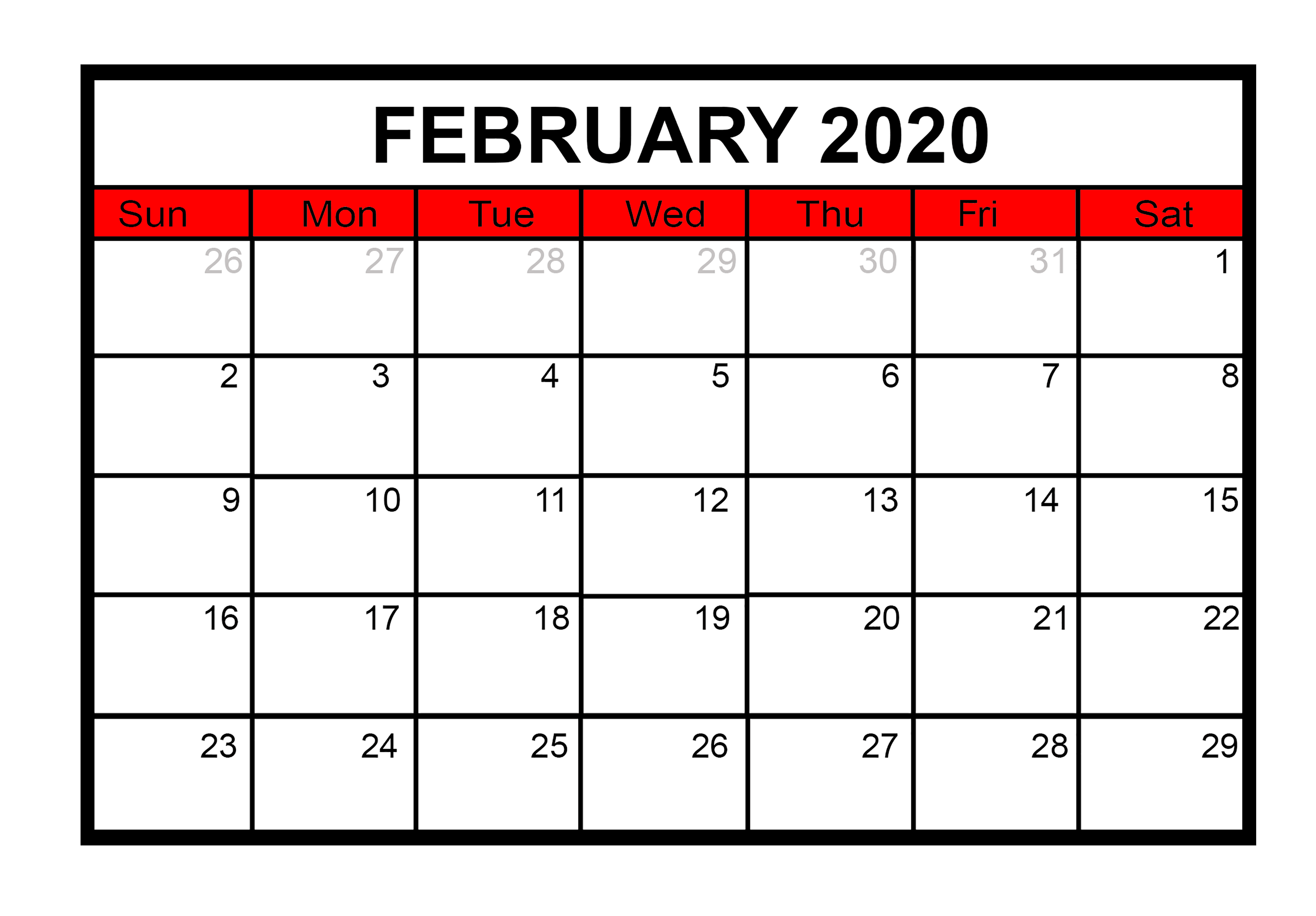 February 2020 Calendar Wallpapers - Top Free February 2020 Calendar ...