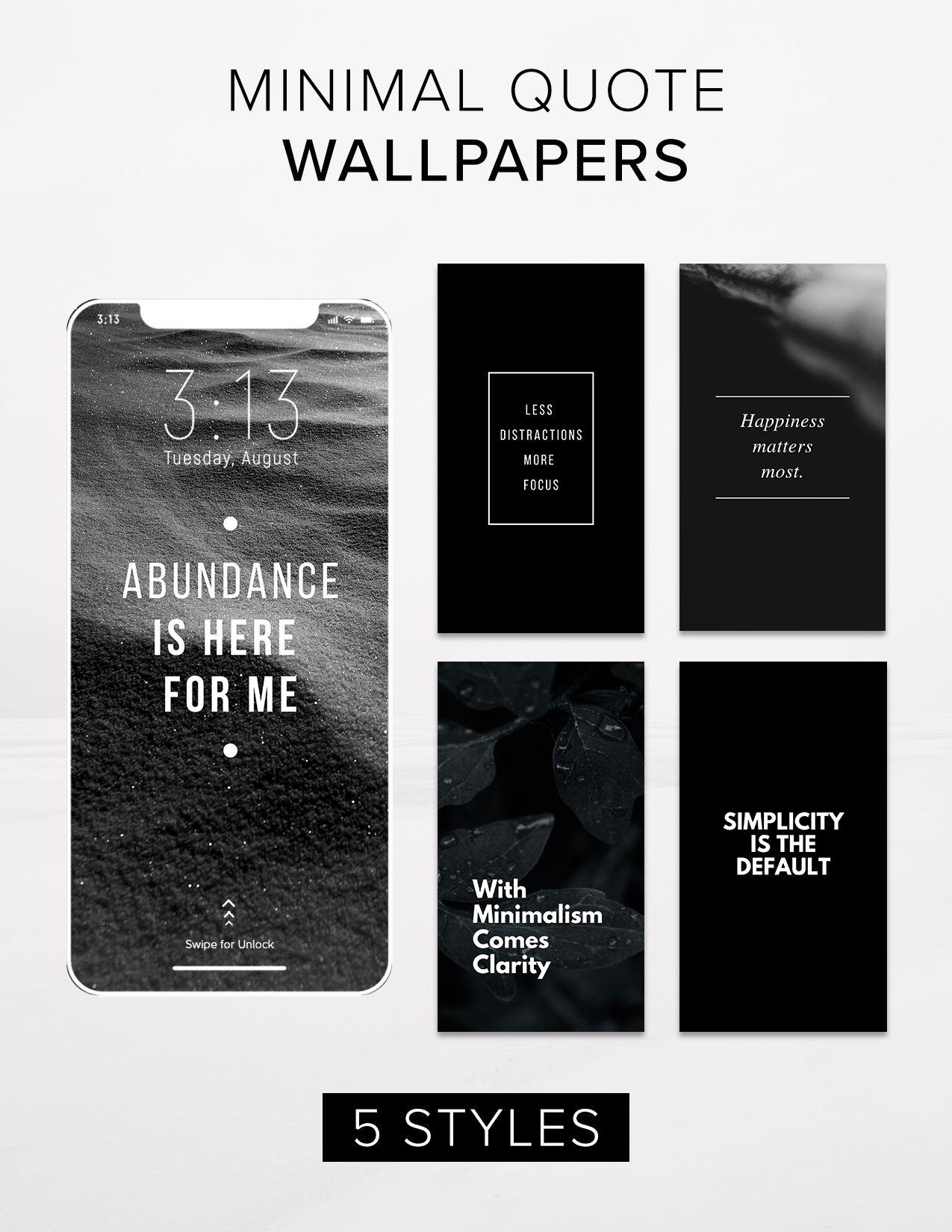 Minimalist Quote Wallpapers - Top Free Minimalist Quote Backgrounds ...