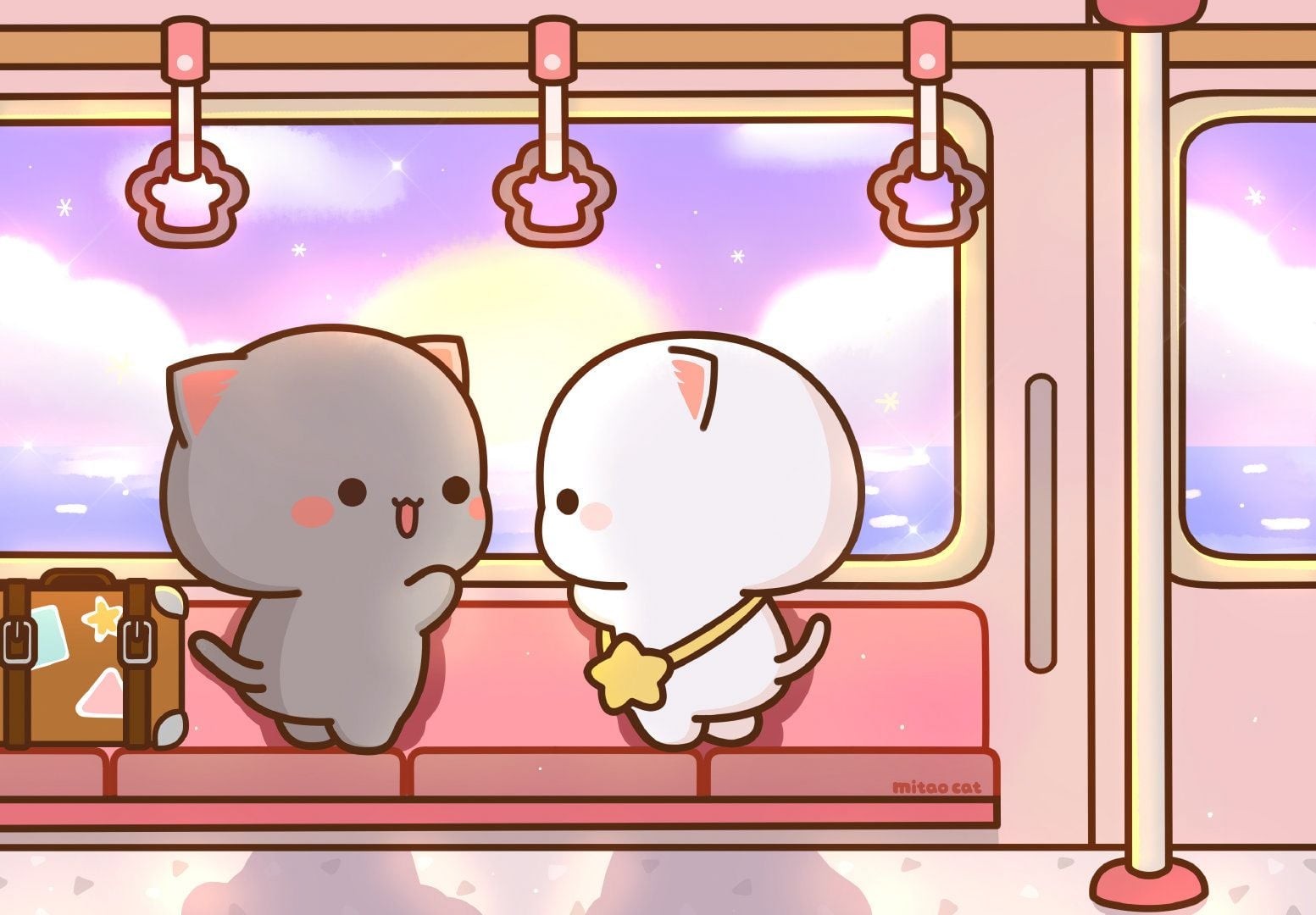 Peach Cat Wallpapers - Top Free Peach Cat Backgrounds - WallpaperAccess