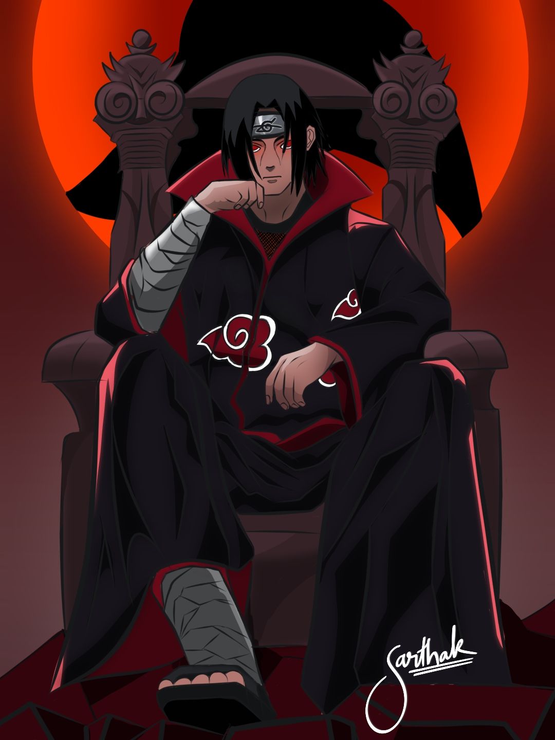 Itachi Sitting On Throne Wallpapers - Top Free Itachi Sitting On Throne Backgrounds ...