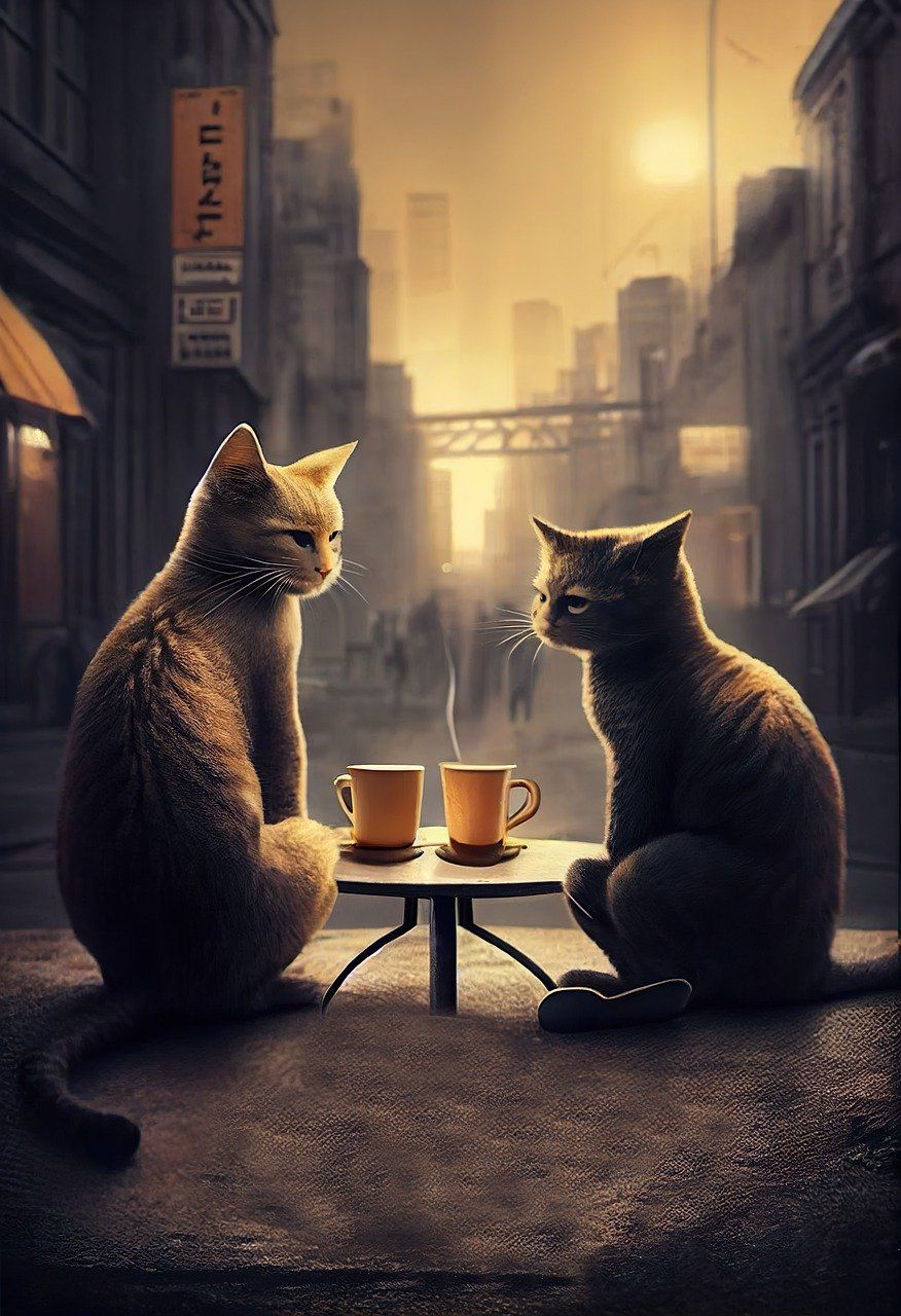 Cat Coffee Wallpapers - Top Free Cat Coffee Backgrounds - WallpaperAccess