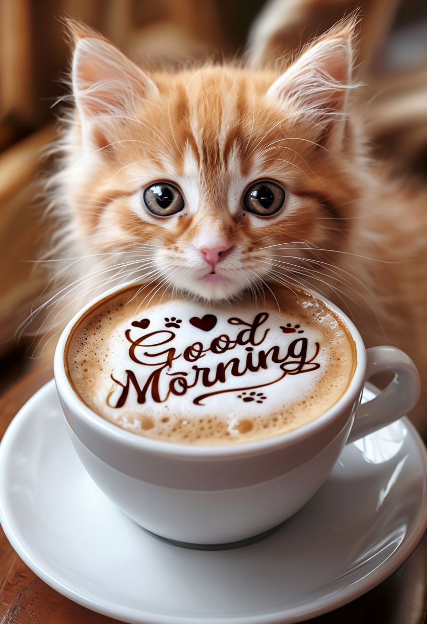 Cat Coffee Wallpapers - Top Free Cat Coffee Backgrounds - WallpaperAccess