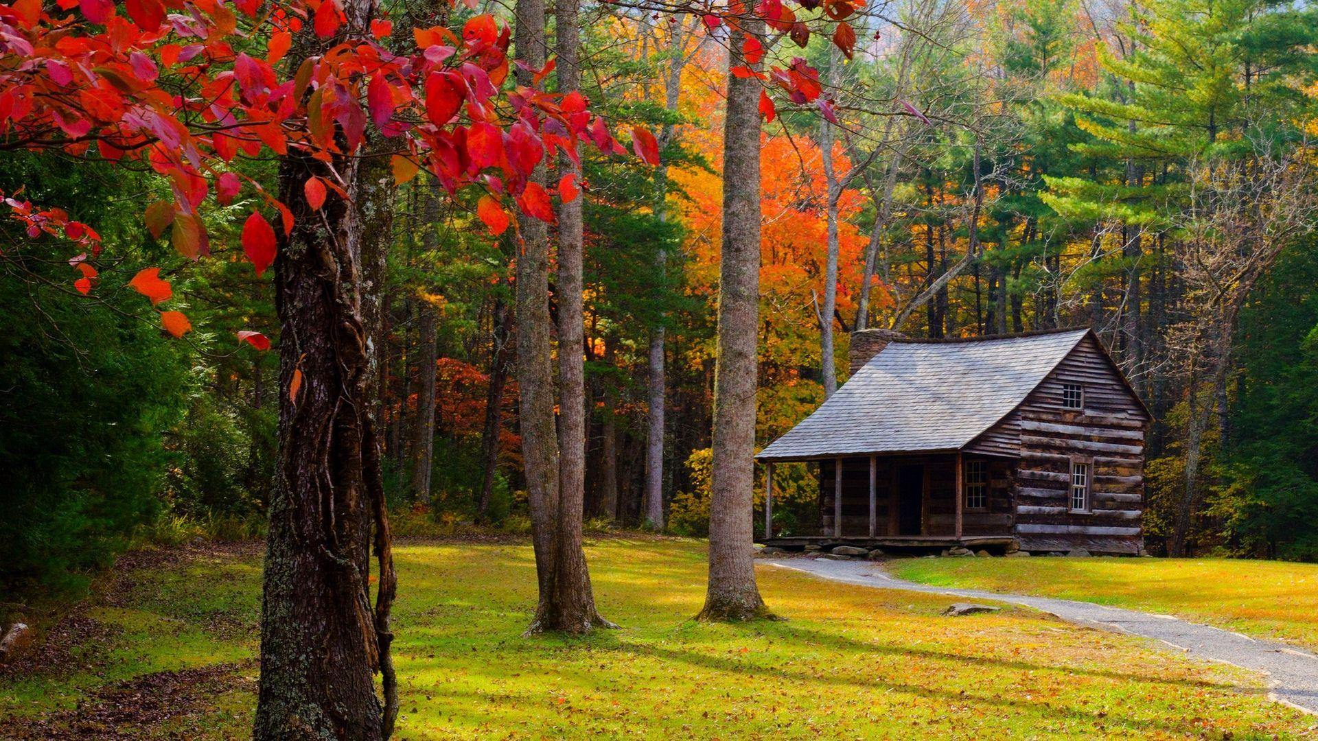 Autumn Cottage Wallpapers - Top Free Autumn Cottage Backgrounds ...