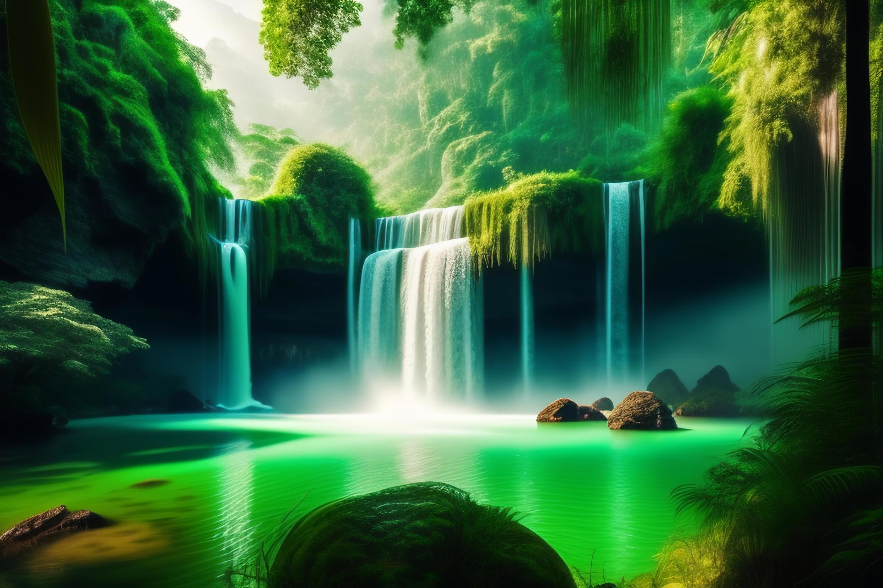 3D Waterfall Wallpapers - Top Free 3D Waterfall Backgrounds ...