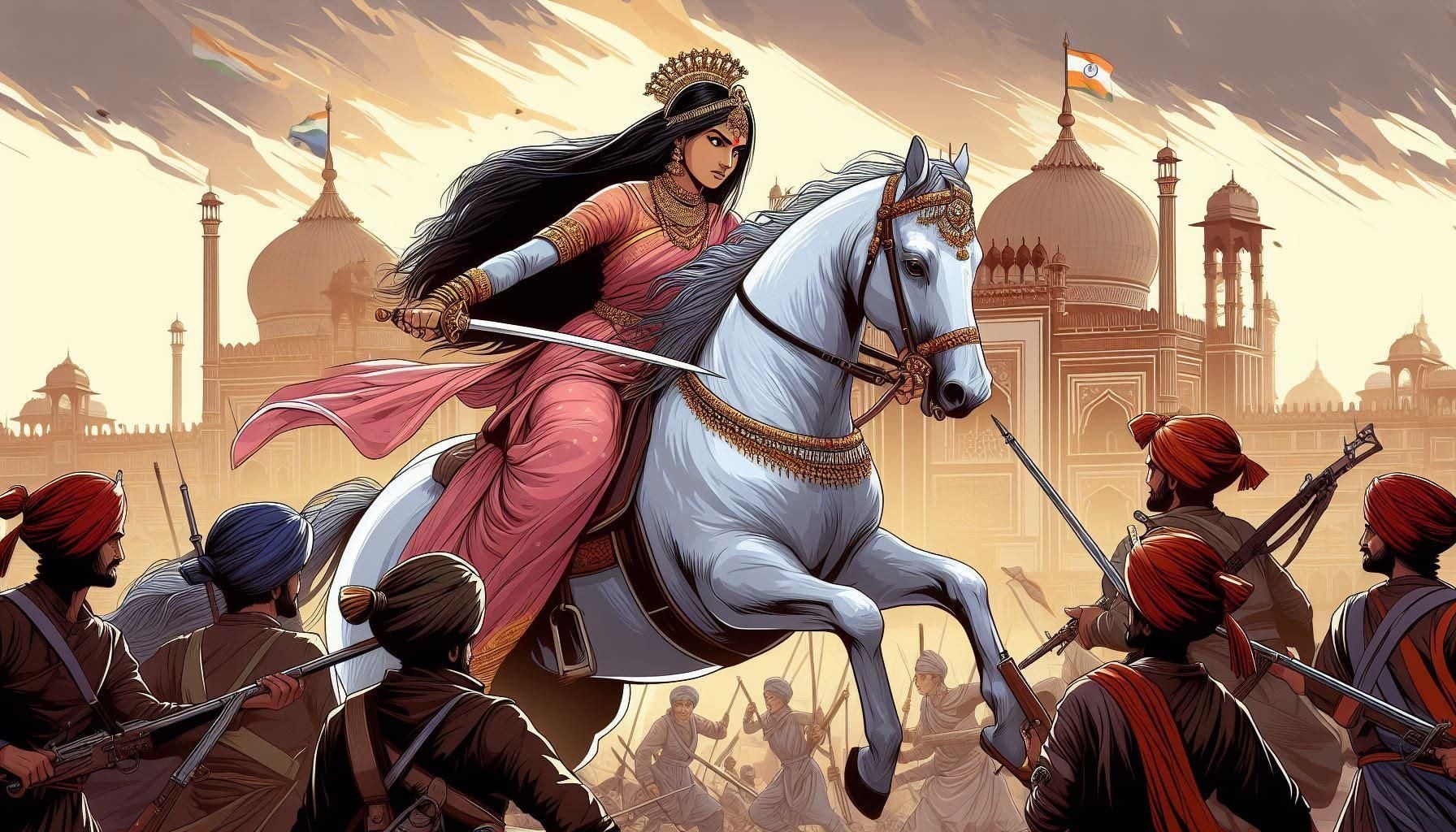 Rani Lakshmi Bai Wallpapers - Top Free Rani Lakshmi Bai Backgrounds - WallpaperAccess