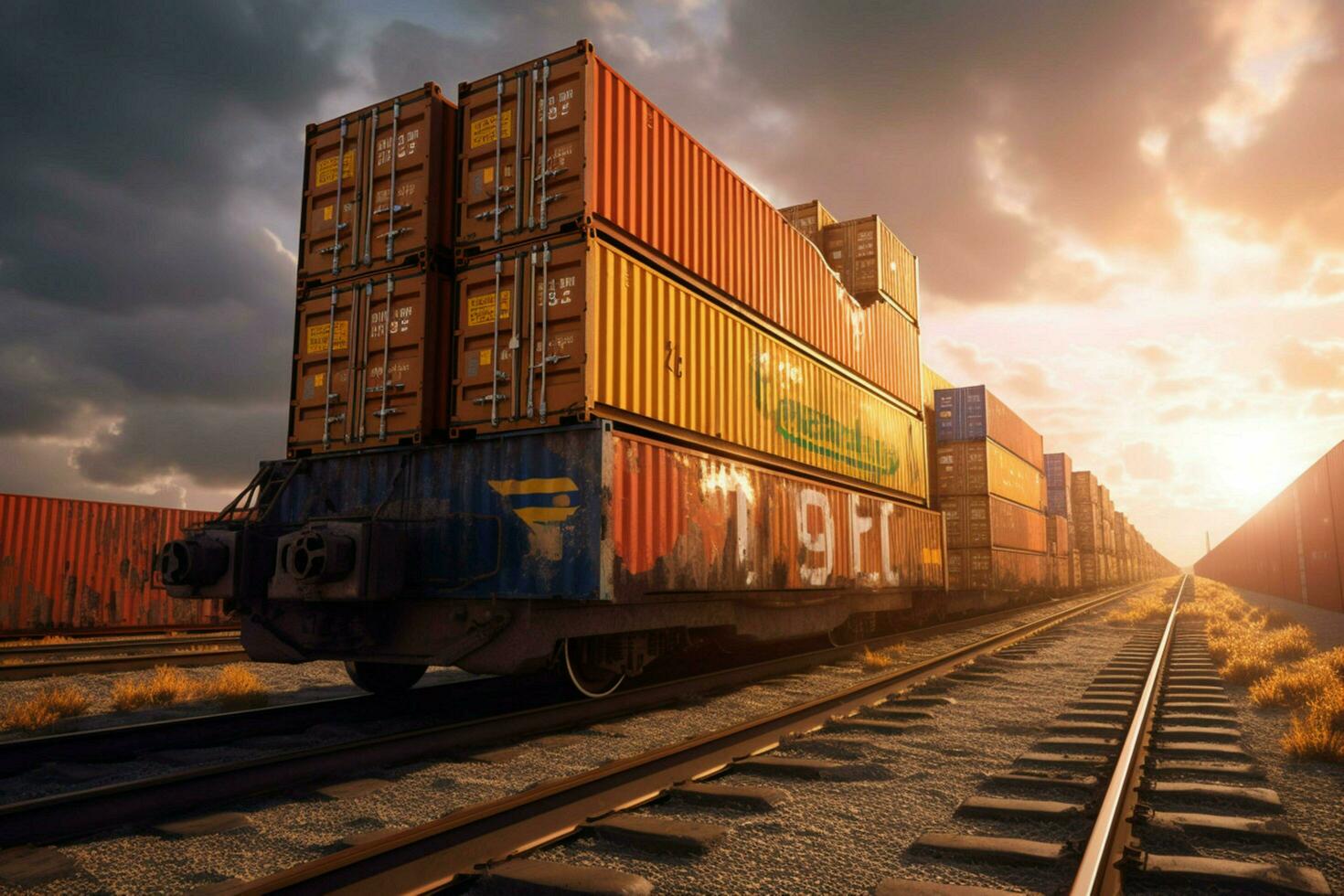Cargo Train Wallpapers - Top Free Cargo Train Backgrounds - WallpaperAccess