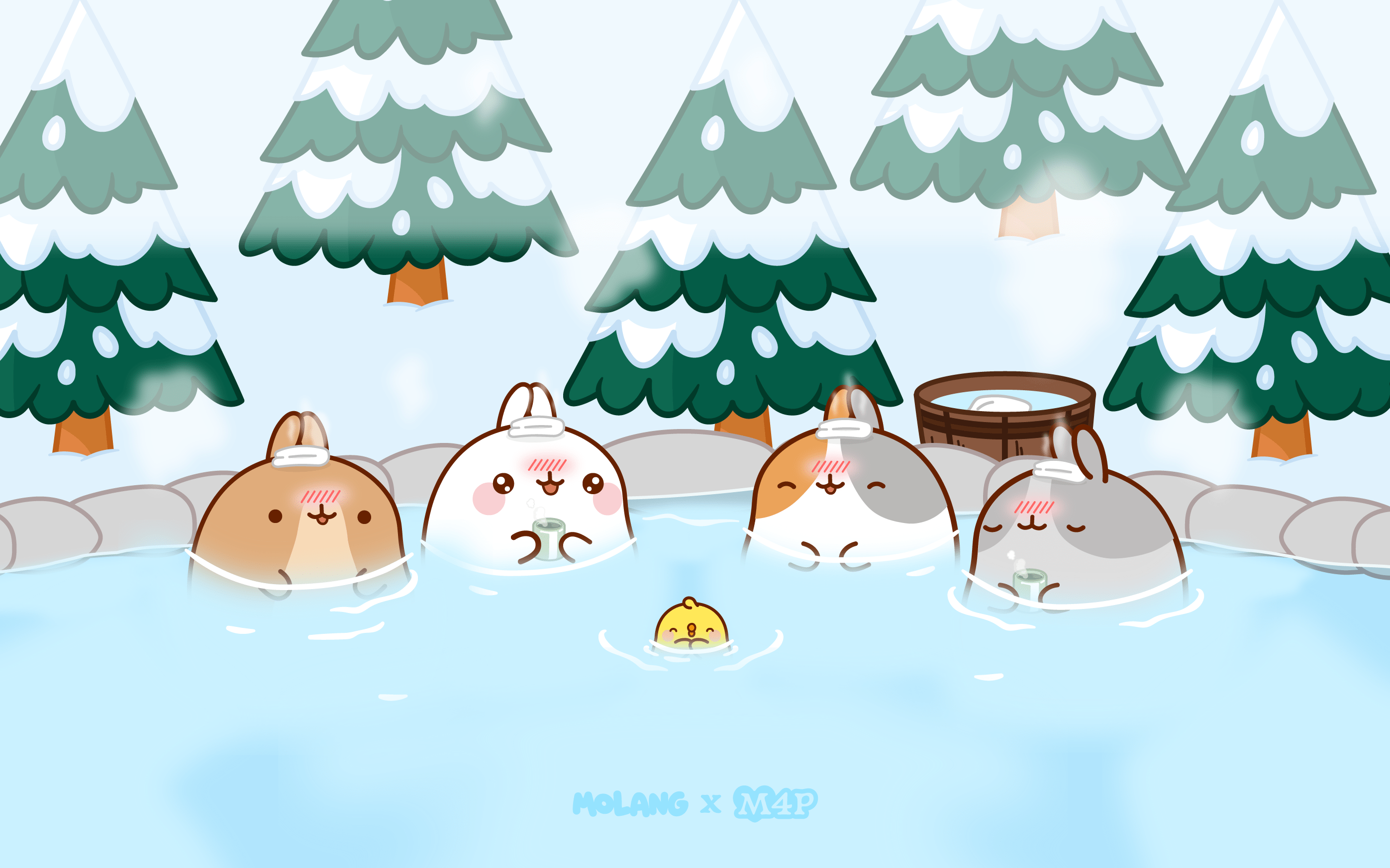 Molang Christmas Wallpapers - Top Free Molang Christmas Backgrounds ...