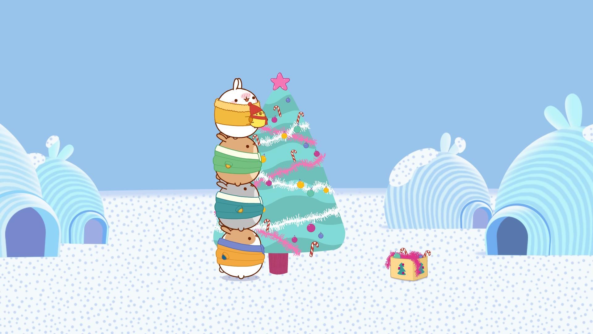 Molang Christmas Wallpapers - Top Free Molang Christmas Backgrounds ...