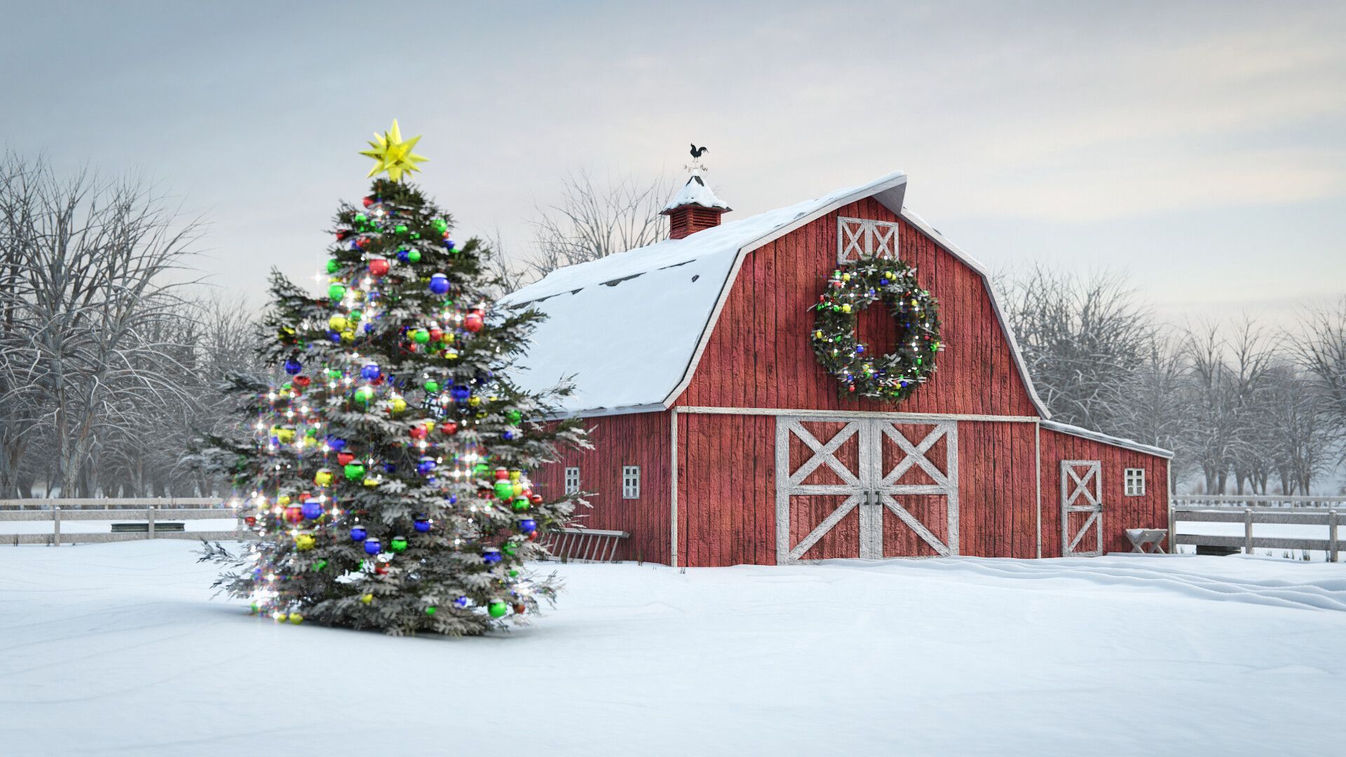 Christmas Barn Wallpapers - Top Free Christmas Barn Backgrounds - WallpaperAccess