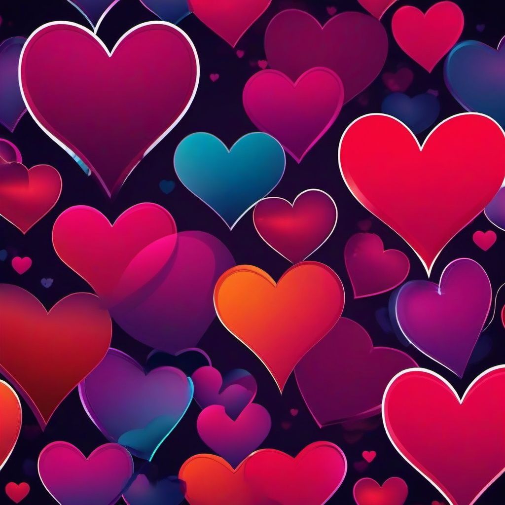 Gradient Heart Wallpapers - Top Free Gradient Heart Backgrounds ...