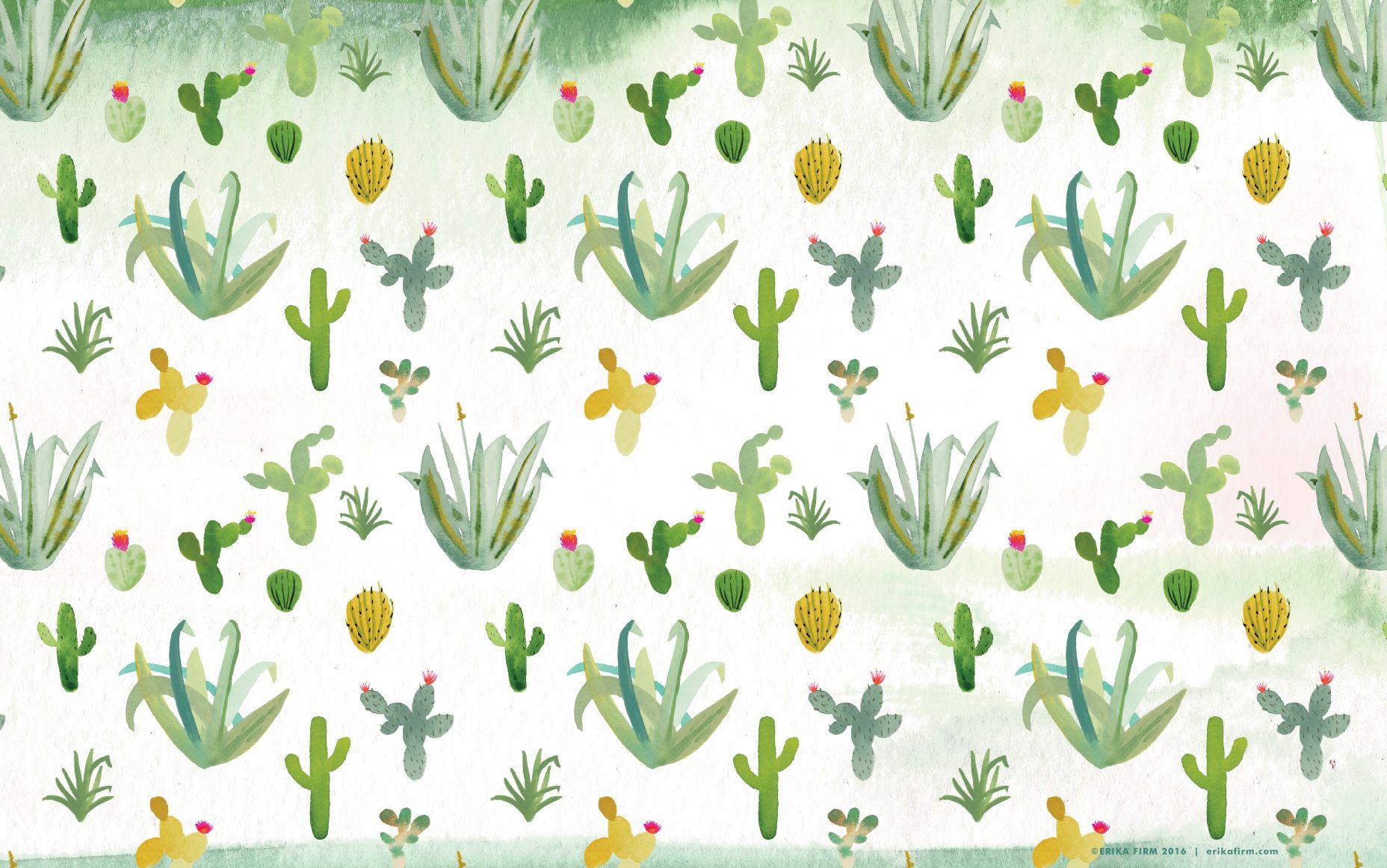 Cactus Pattern Wallpapers - Top Free Cactus Pattern Backgrounds ...