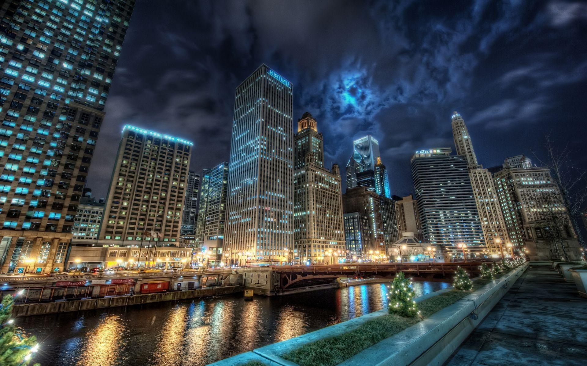 Chicago Night Sky Wallpapers - Top Free Chicago Night Sky Backgrounds ...