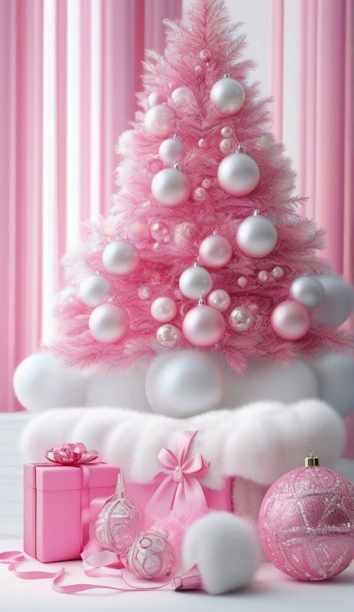 Pink Christmas Desktop Wallpapers - Top Free Pink Christmas Desktop ...