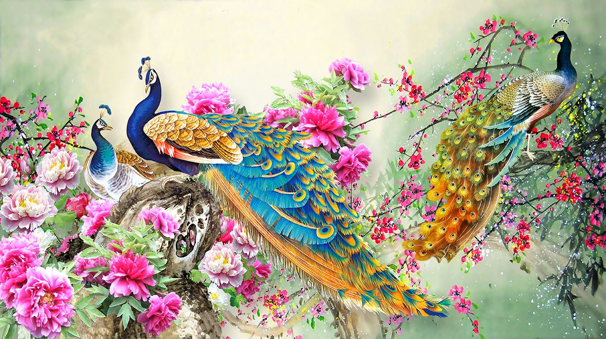 Peacock Art Wallpapers - Top Free Peacock Art Backgrounds - WallpaperAccess