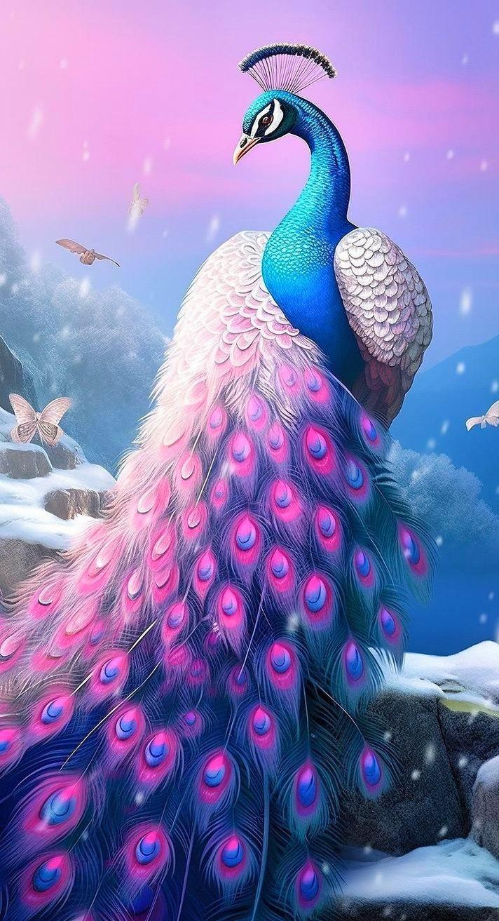 Peacock Art Wallpapers - Top Free Peacock Art Backgrounds - WallpaperAccess