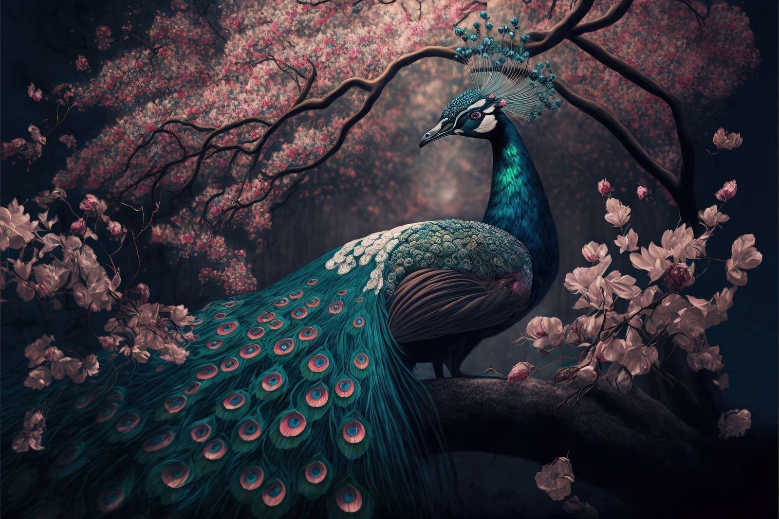 Peacock Art Wallpapers - Top Free Peacock Art Backgrounds - WallpaperAccess