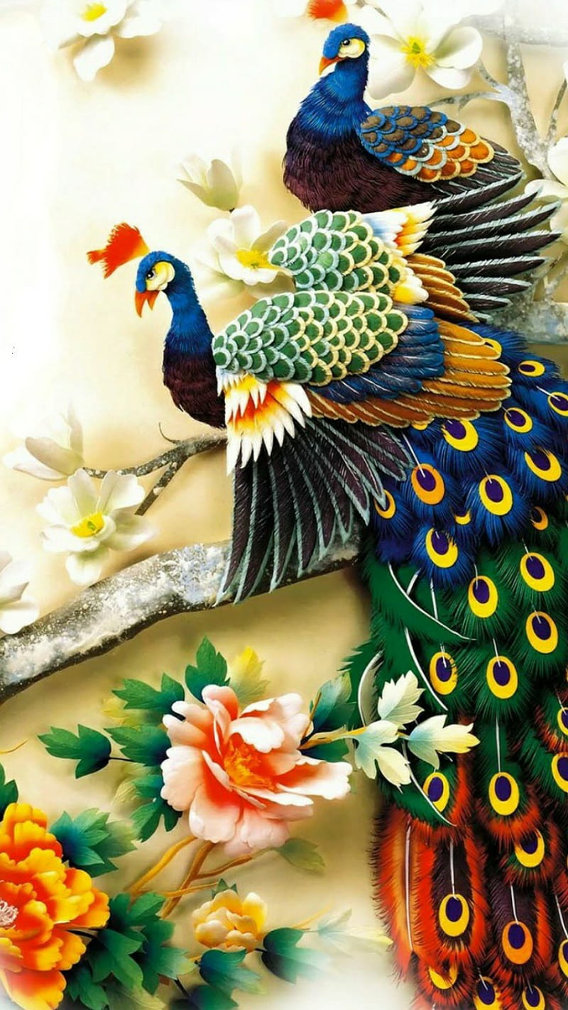 Peacock Art Wallpapers - Top Free Peacock Art Backgrounds - WallpaperAccess