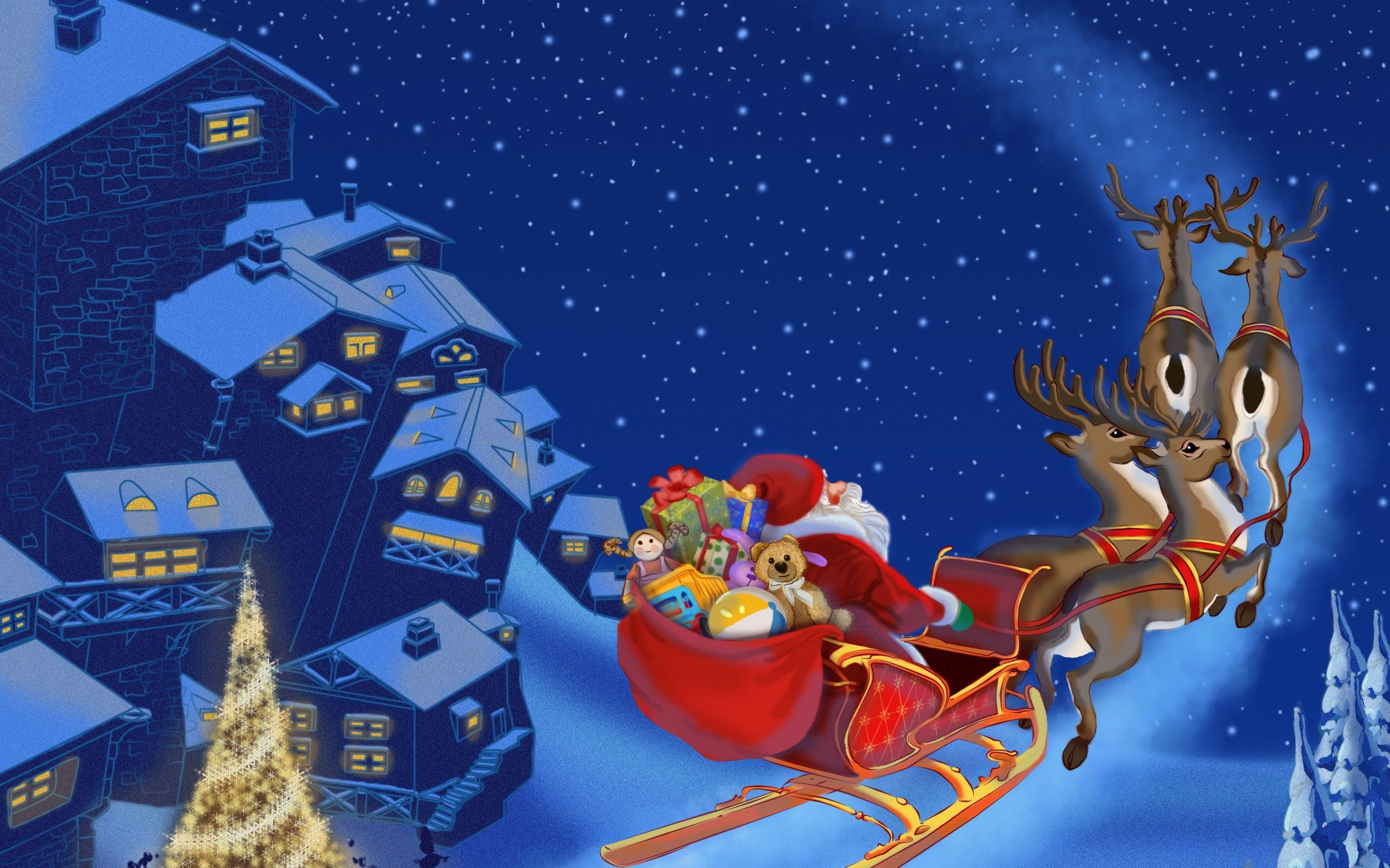 Santa Is Coming Wallpapers - Top Free Santa Is Coming Backgrounds ...