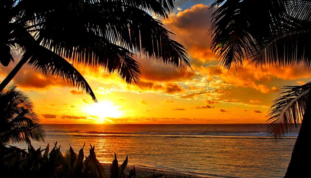Tropical Beach Sunset Wallpapers - Top Free Tropical Beach Sunset ...