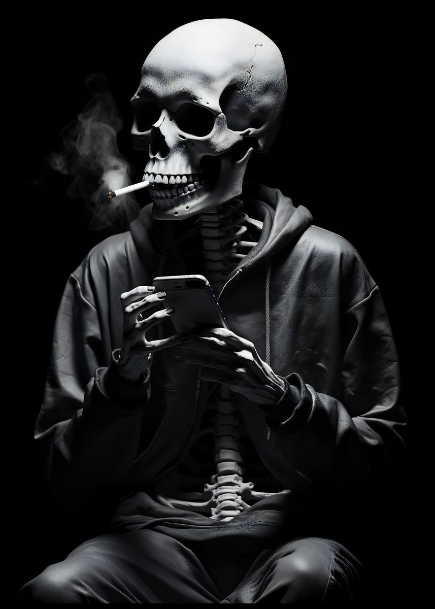Skeleton Smoking Wallpapers - Top Free Skeleton Smoking Backgrounds ...