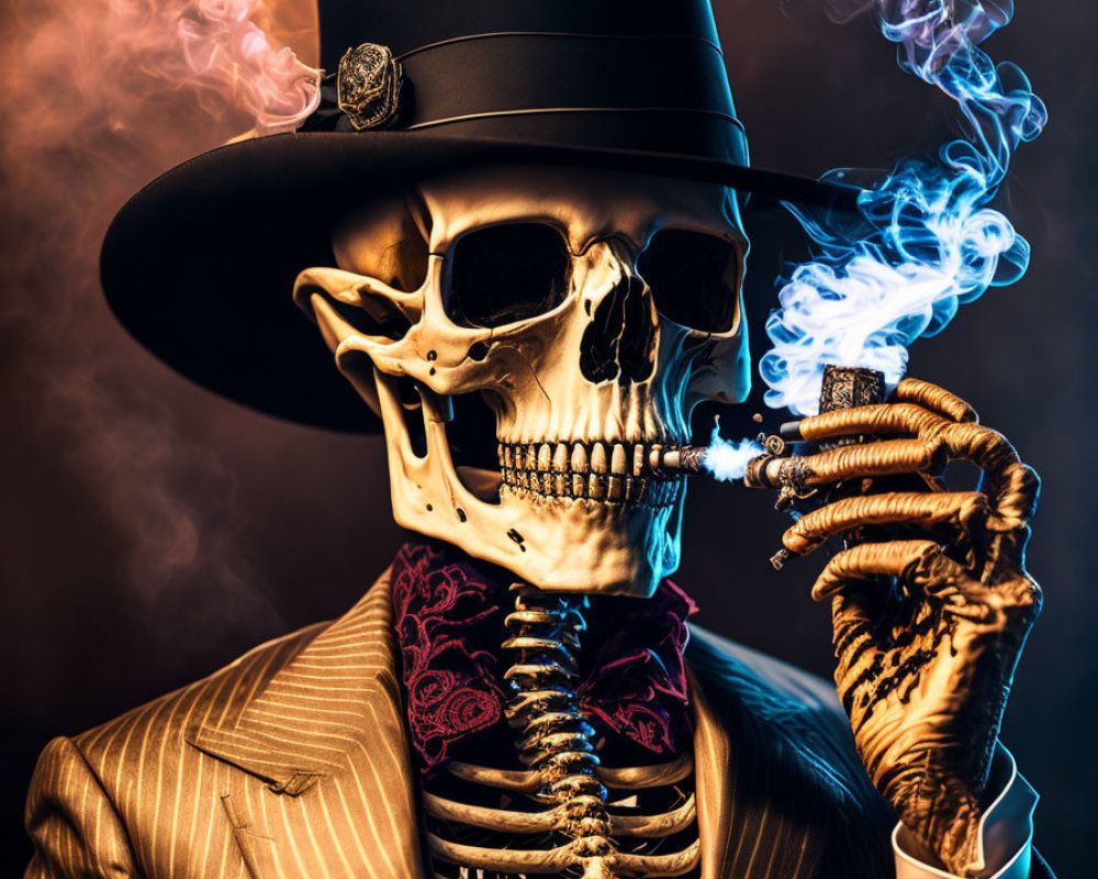 Skeleton Smoking Wallpapers - Top Free Skeleton Smoking Backgrounds ...