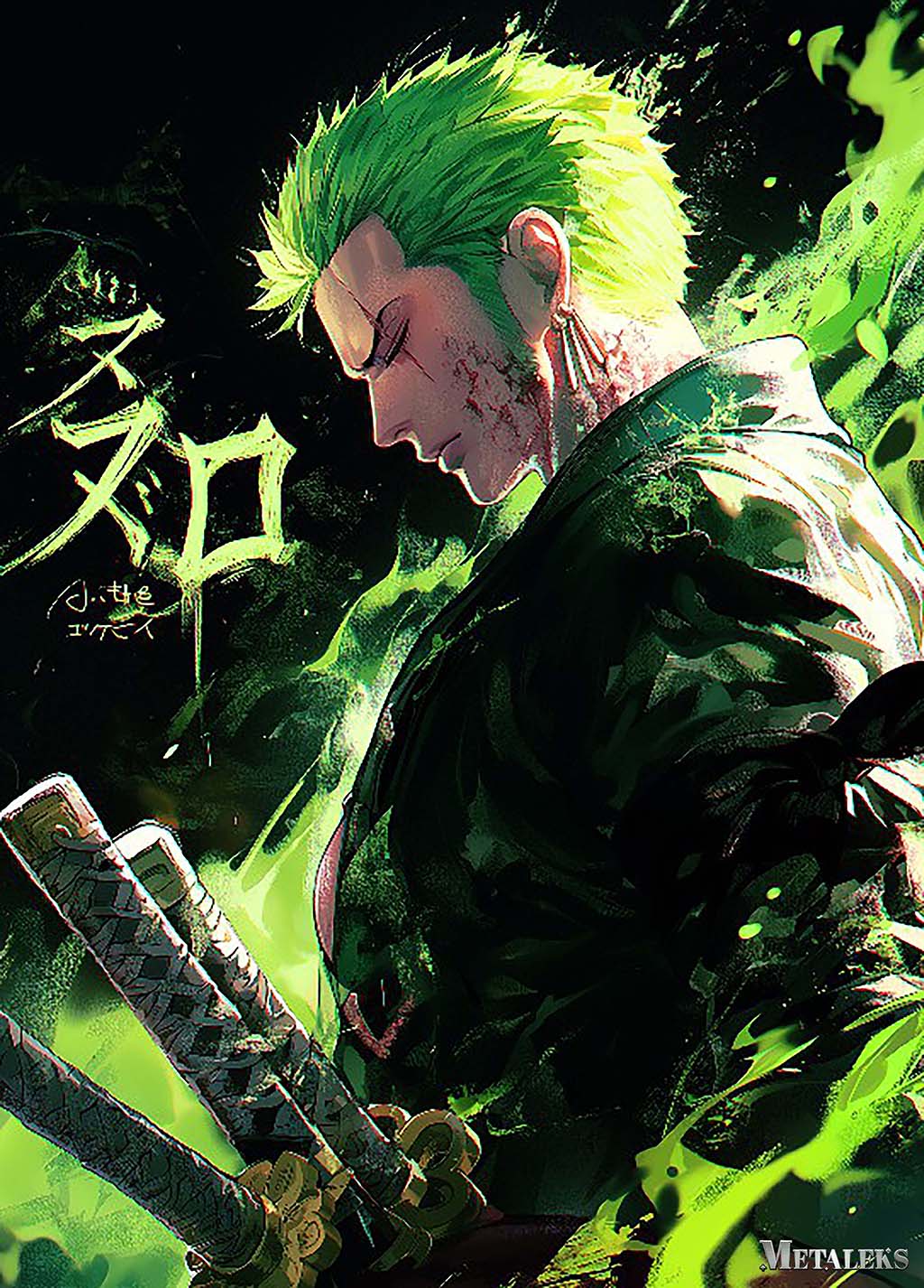 Zoro Neon Wallpapers - Top Free Zoro Neon Backgrounds - WallpaperAccess