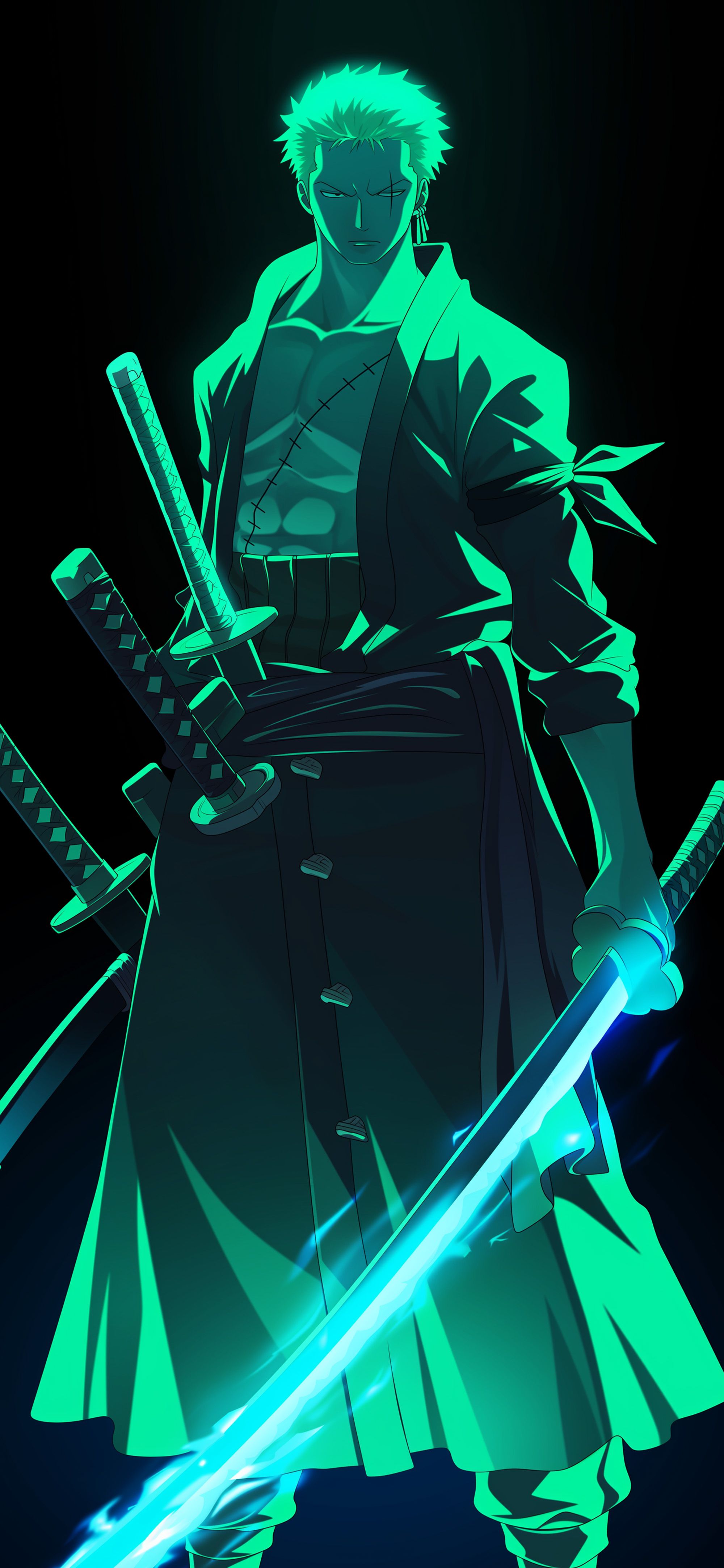 Zoro Neon Wallpapers - Top Free Zoro Neon Backgrounds - WallpaperAccess