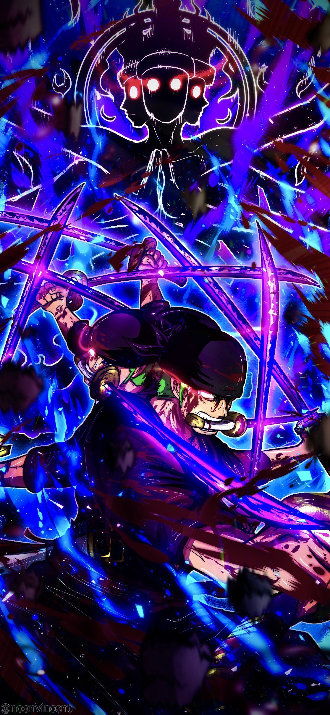 Zoro Neon Wallpapers - Top Free Zoro Neon Backgrounds - WallpaperAccess