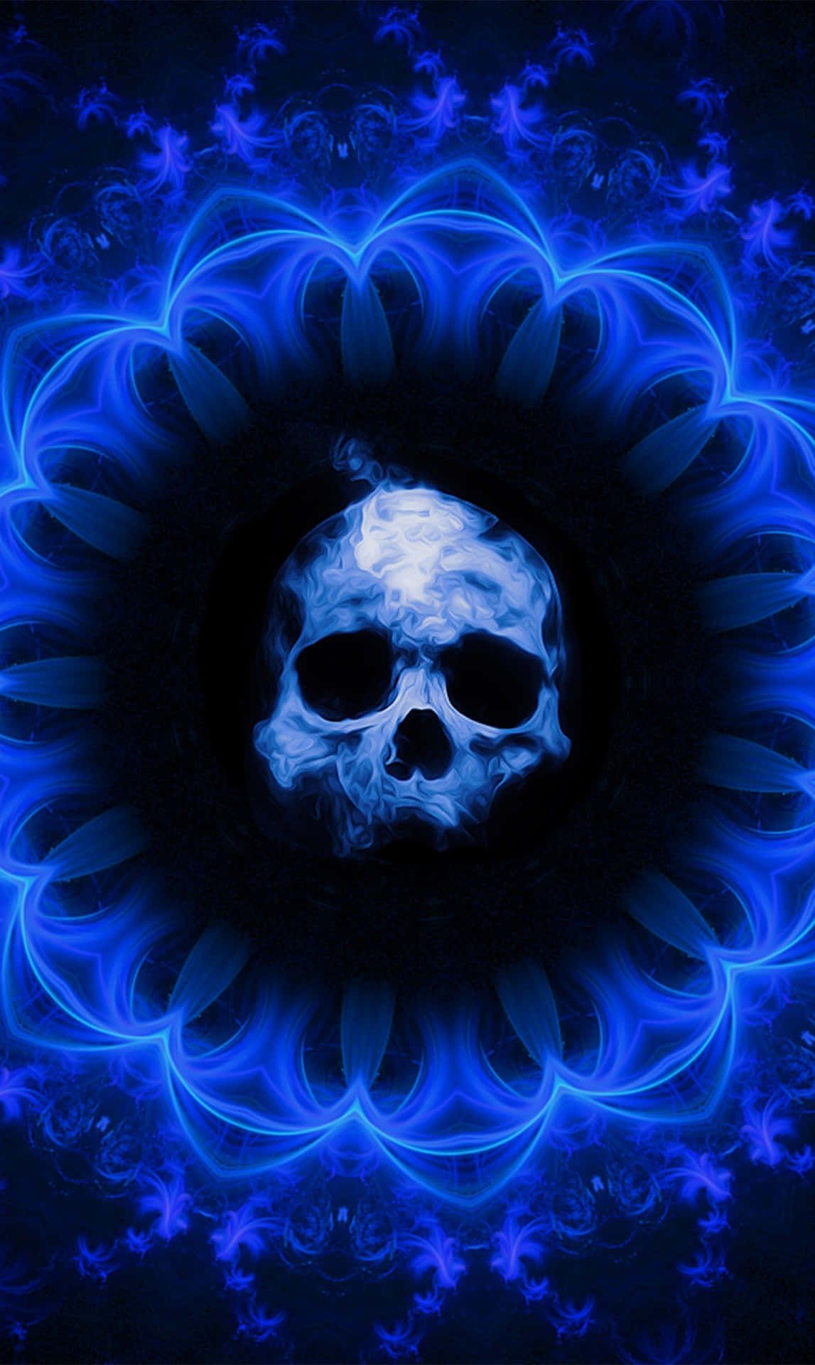 Blue and Black Skull Wallpapers - Top Free Blue and Black Skull ...