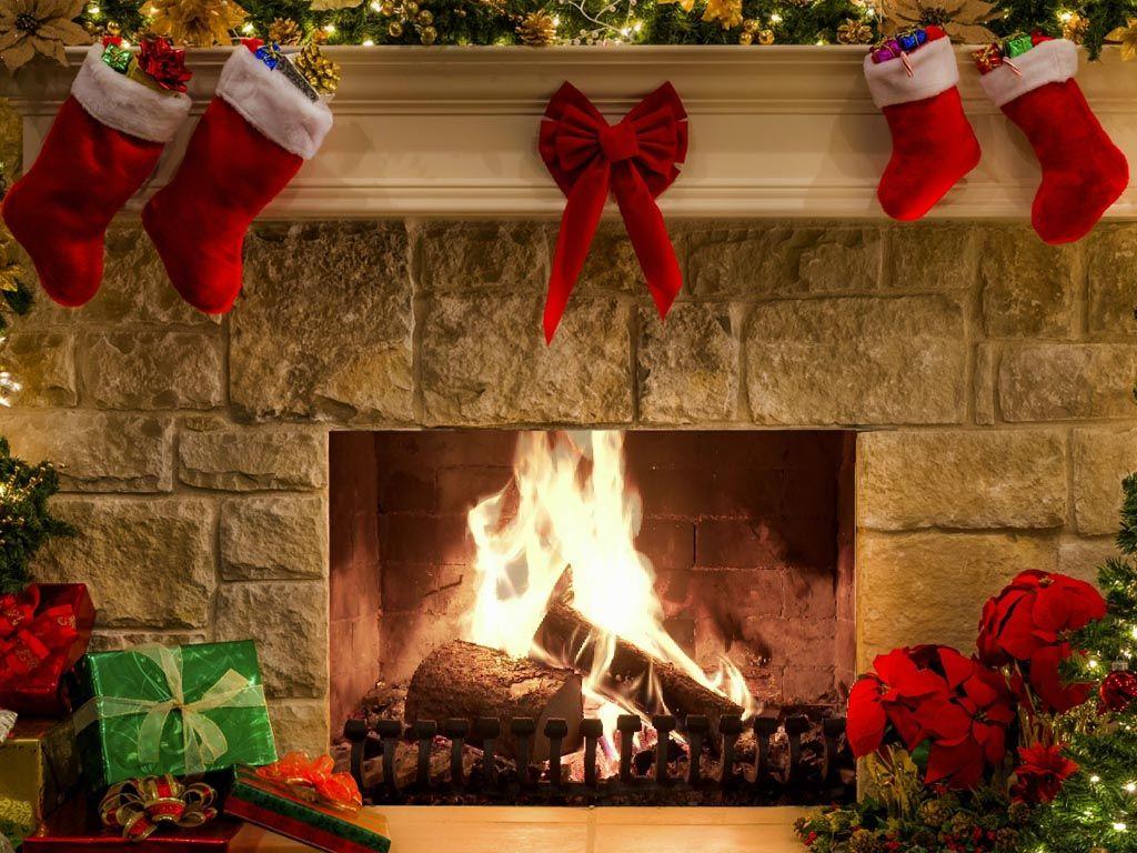 Christmas Fireplace Wallpapers - Top Free Christmas Fireplace ...