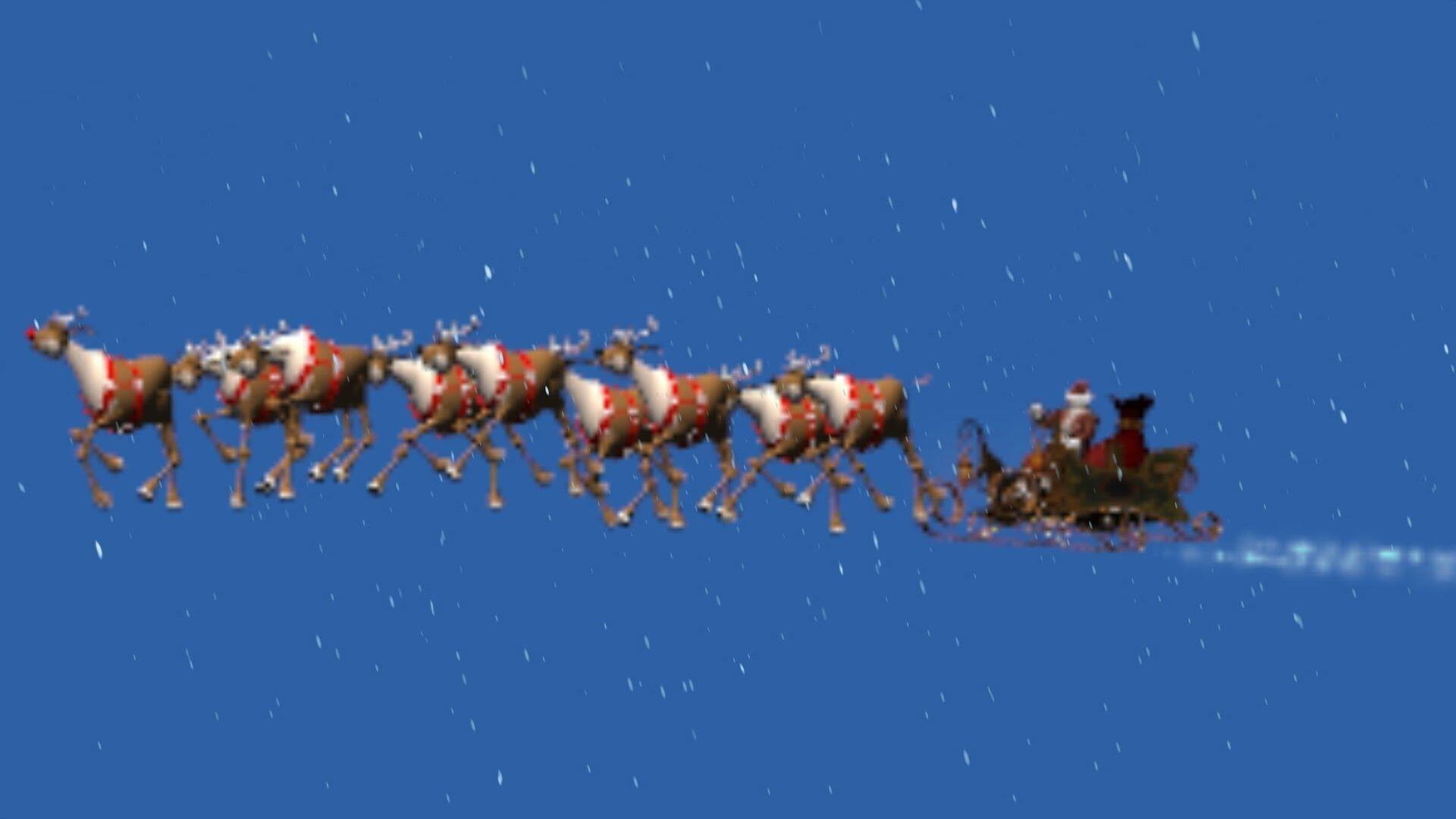 Santas Sleigh Flying Wallpapers Top Free Santas Sleigh Flying