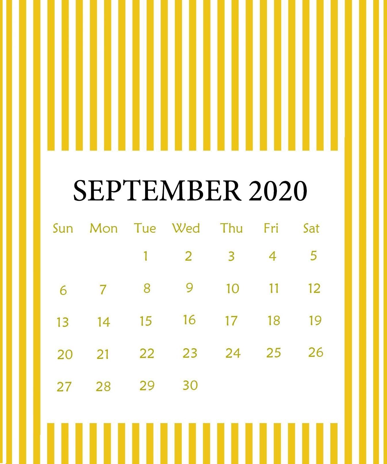 September 2020 Calendar Wallpapers - Top Free September 2020 Calendar ...