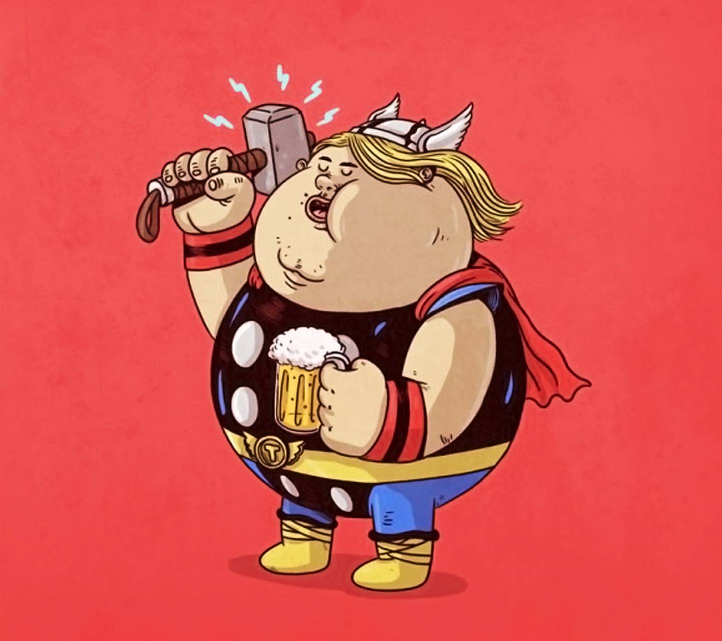 Thor Cartoon Wallpapers - Top Free Thor Cartoon Backgrounds ...