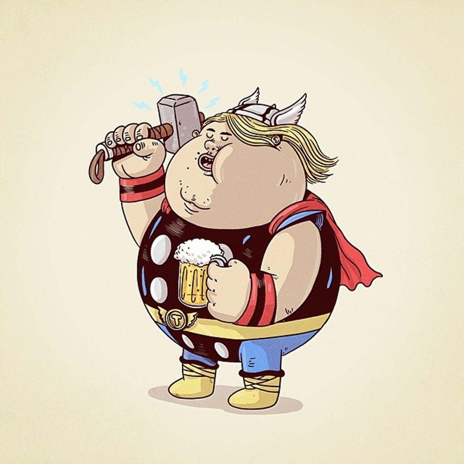 Thor Fat Wallpapers - Top Free Thor Fat Backgrounds - WallpaperAccess